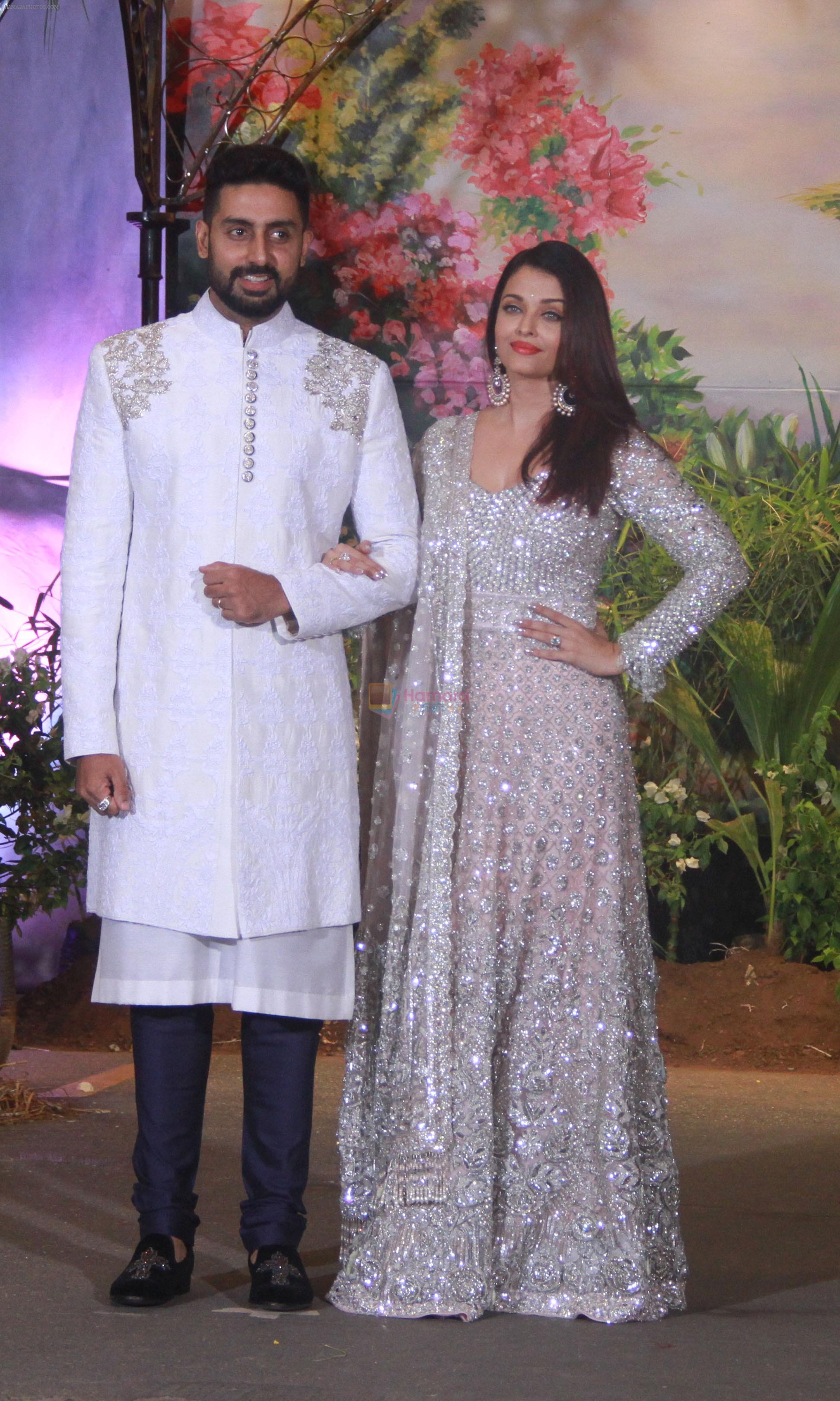 Aishwarya Rai Bachchan, Abhishek Bachchan at Sonam Kapoor and Anand ...