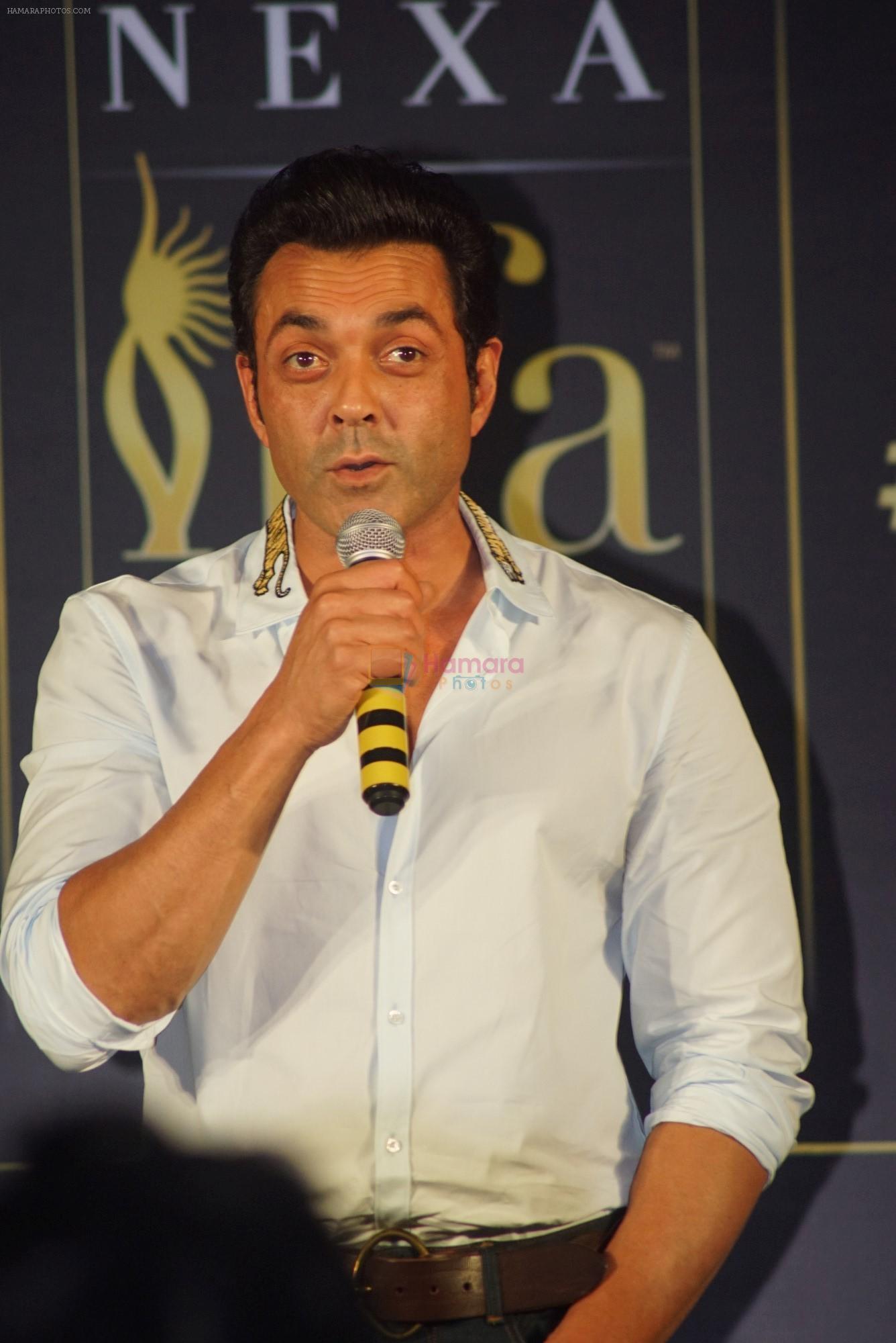Bobby Deol at IIFA press conference in jw marriott juhu on 12th June ...