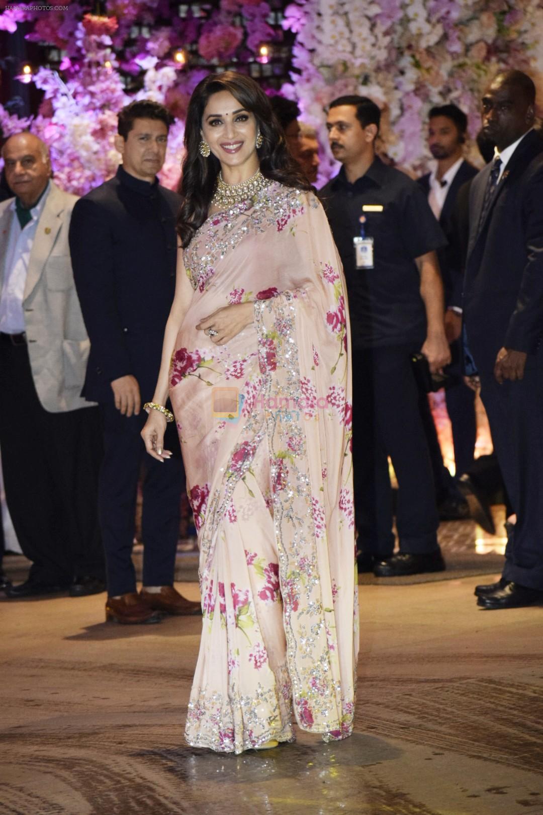 Madhuri Dixit at Akash Ambani & Shloka Mehta engagement at Antilia in ...
