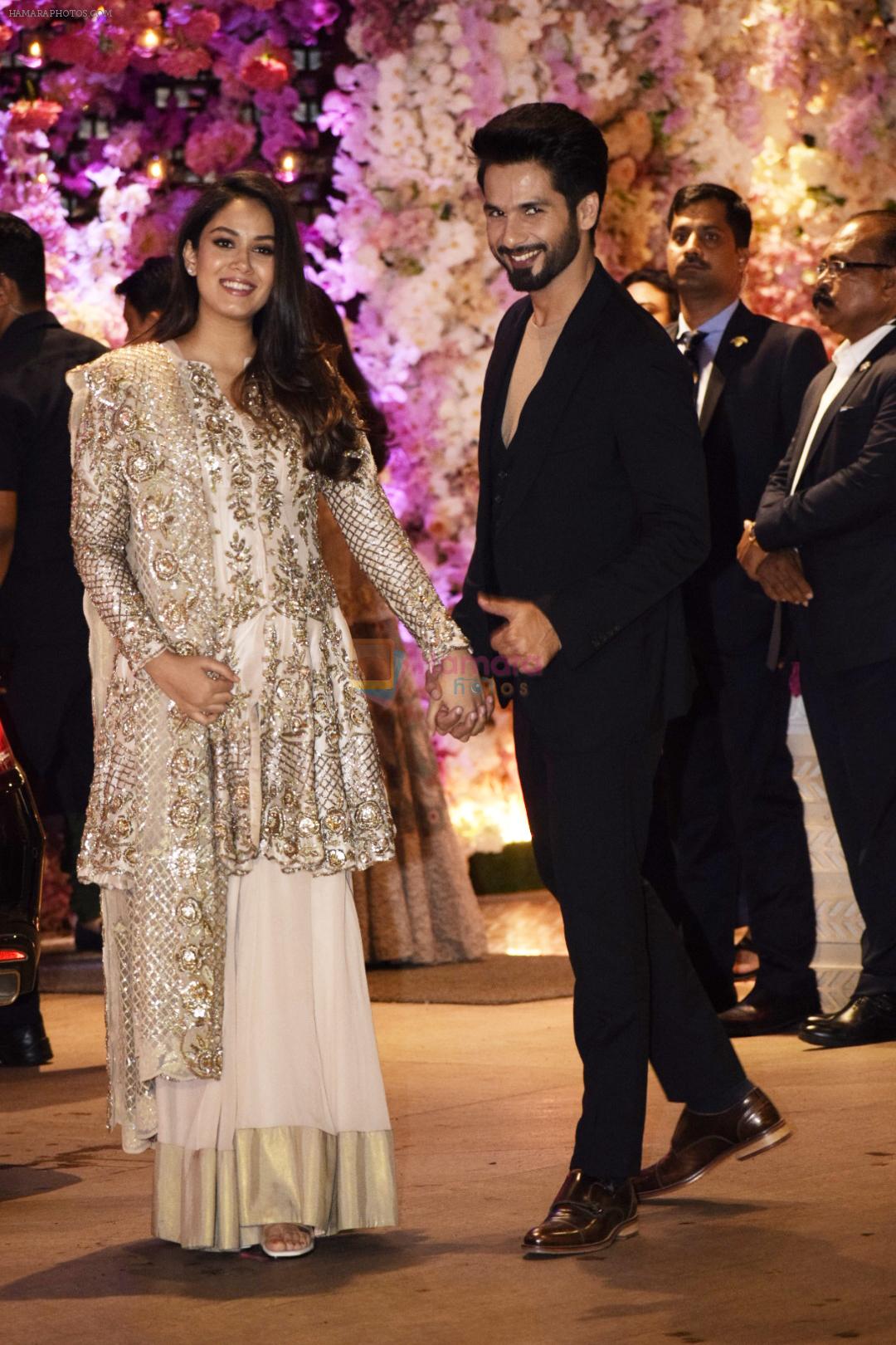 Mira Rajput, Shahid Kapoor at Akash Ambani & Shloka Mehta engagement at ...