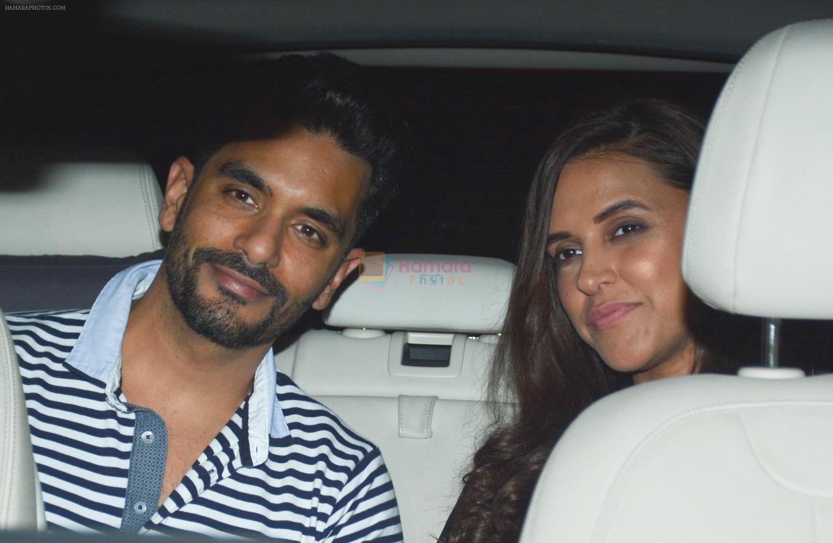 Neha Dhupia, Angad Bedi at Neha Dhupia's birthday party at Karan Johar ...