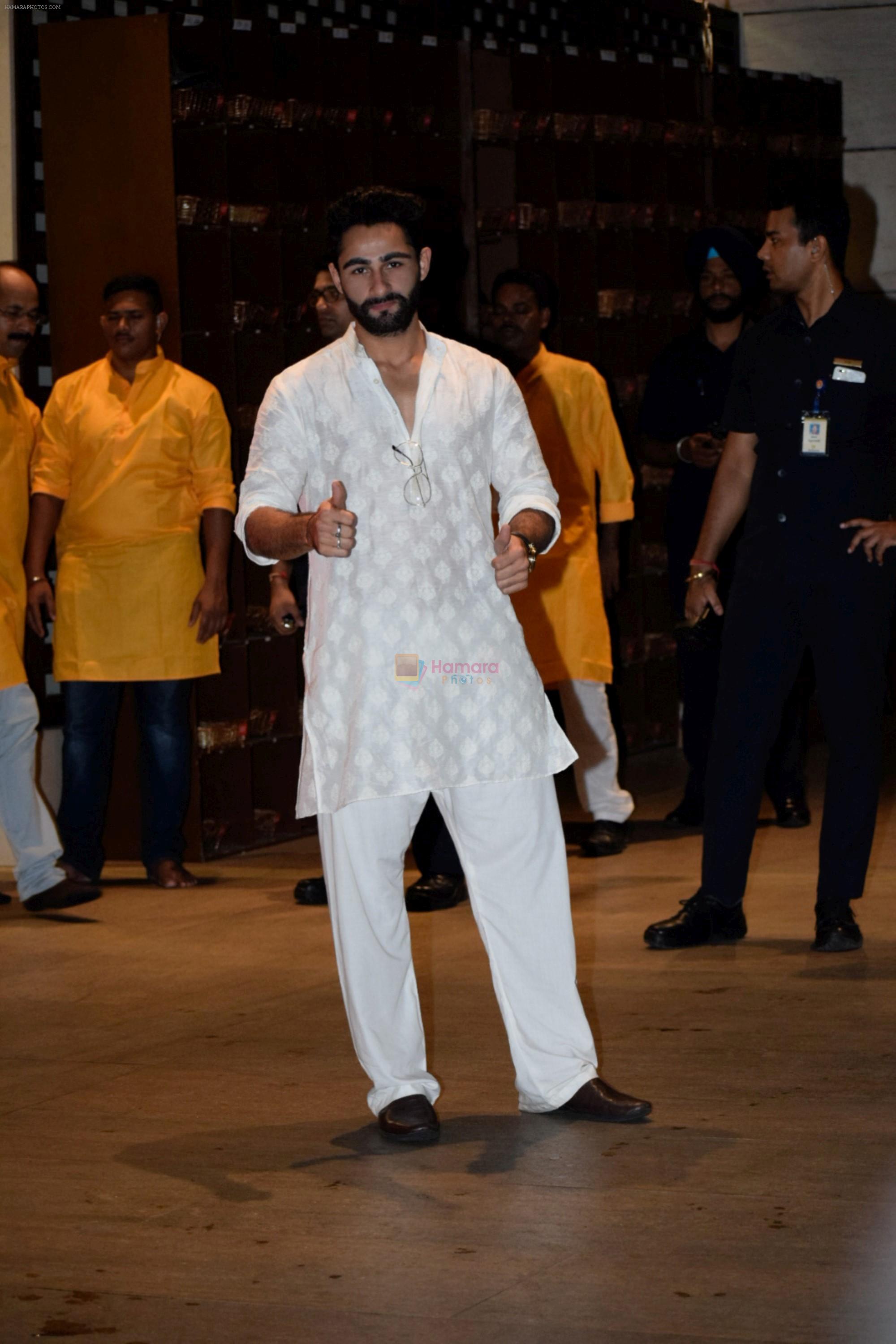 Armaan Jain at Mukesh Ambani's House For Ganesha Chaturthi on 13th Sept ...