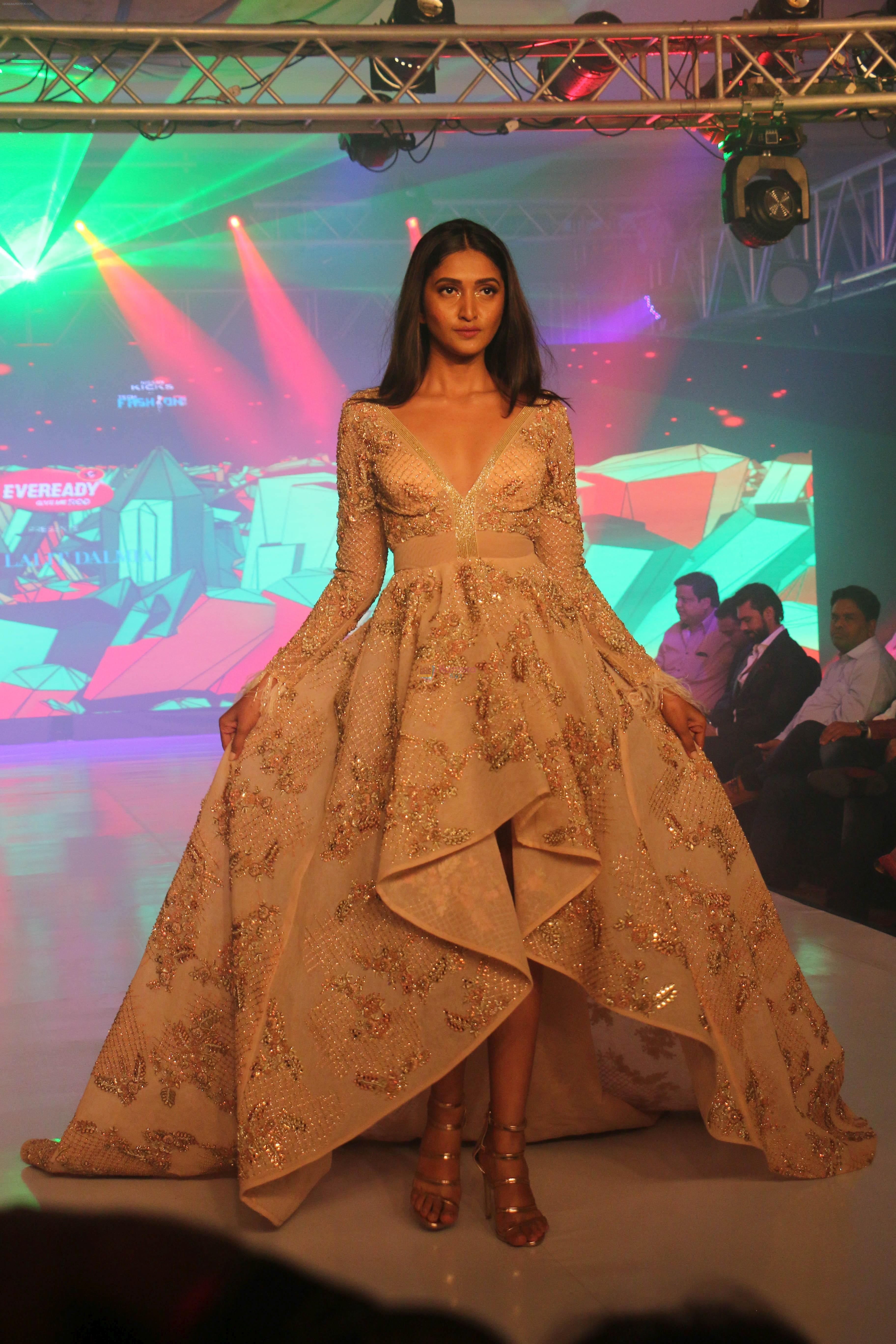 Model walk the ramp during the Exhibit Tech Fashion tour in jw marriott ...