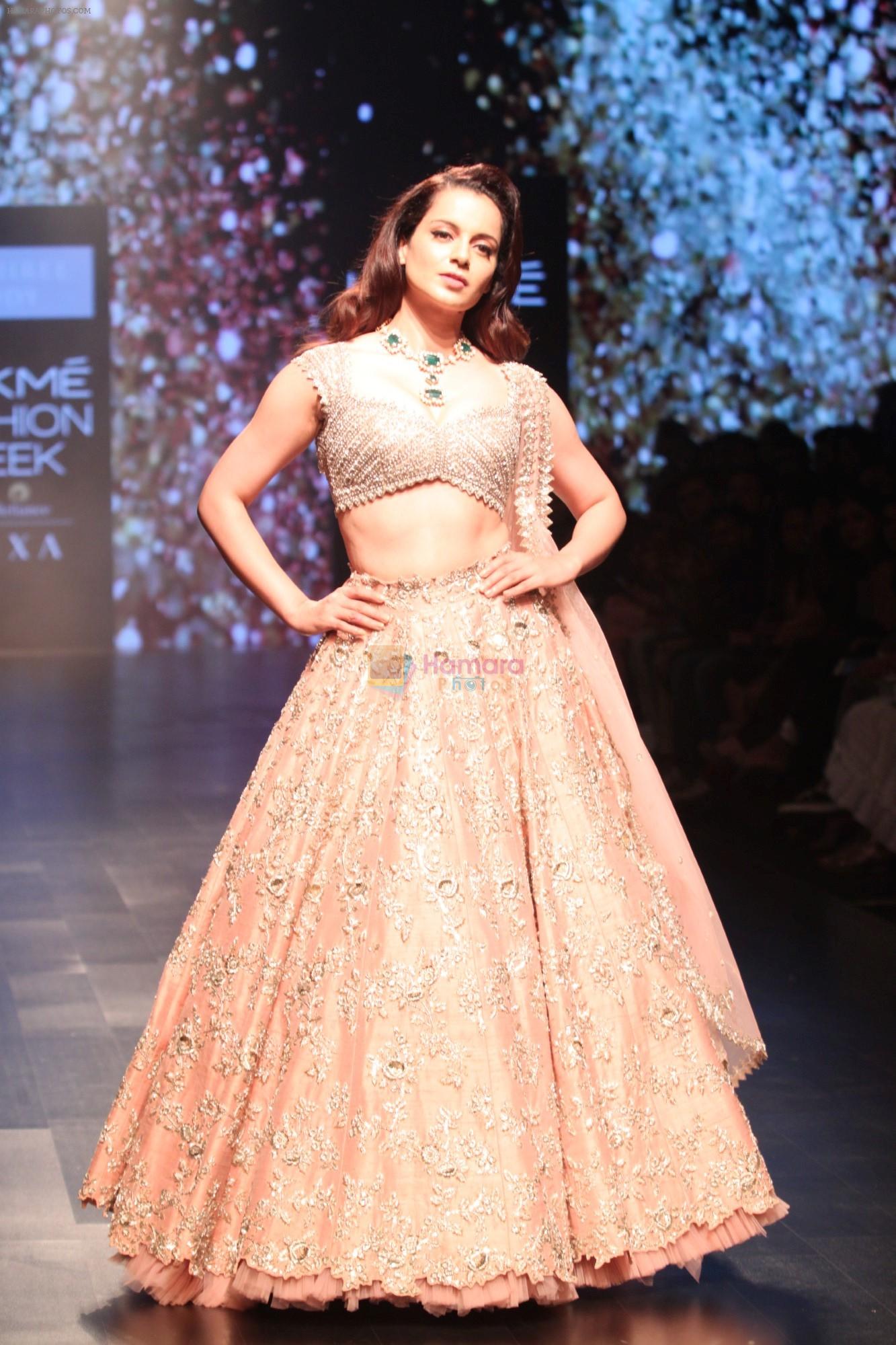 Kangana Ranaut walk the Ramp for Anushree Reddy at Lakme Fashion Week ...