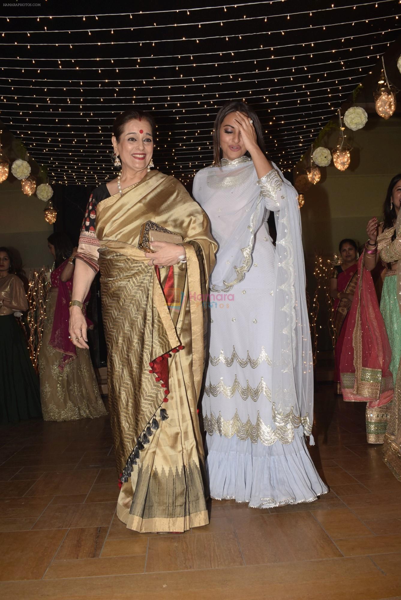 Poonam Sinha at Sonakshi Sinha's wedding reception in four bungalows ...