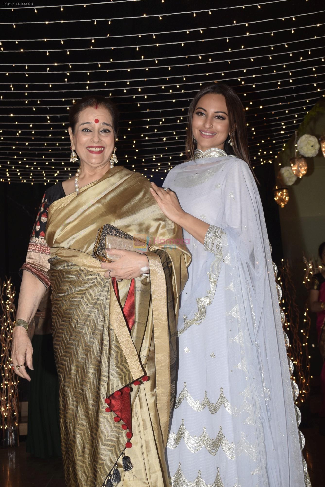 Poonam Sinha at Sonakshi Sinha's wedding reception in four bungalows ...