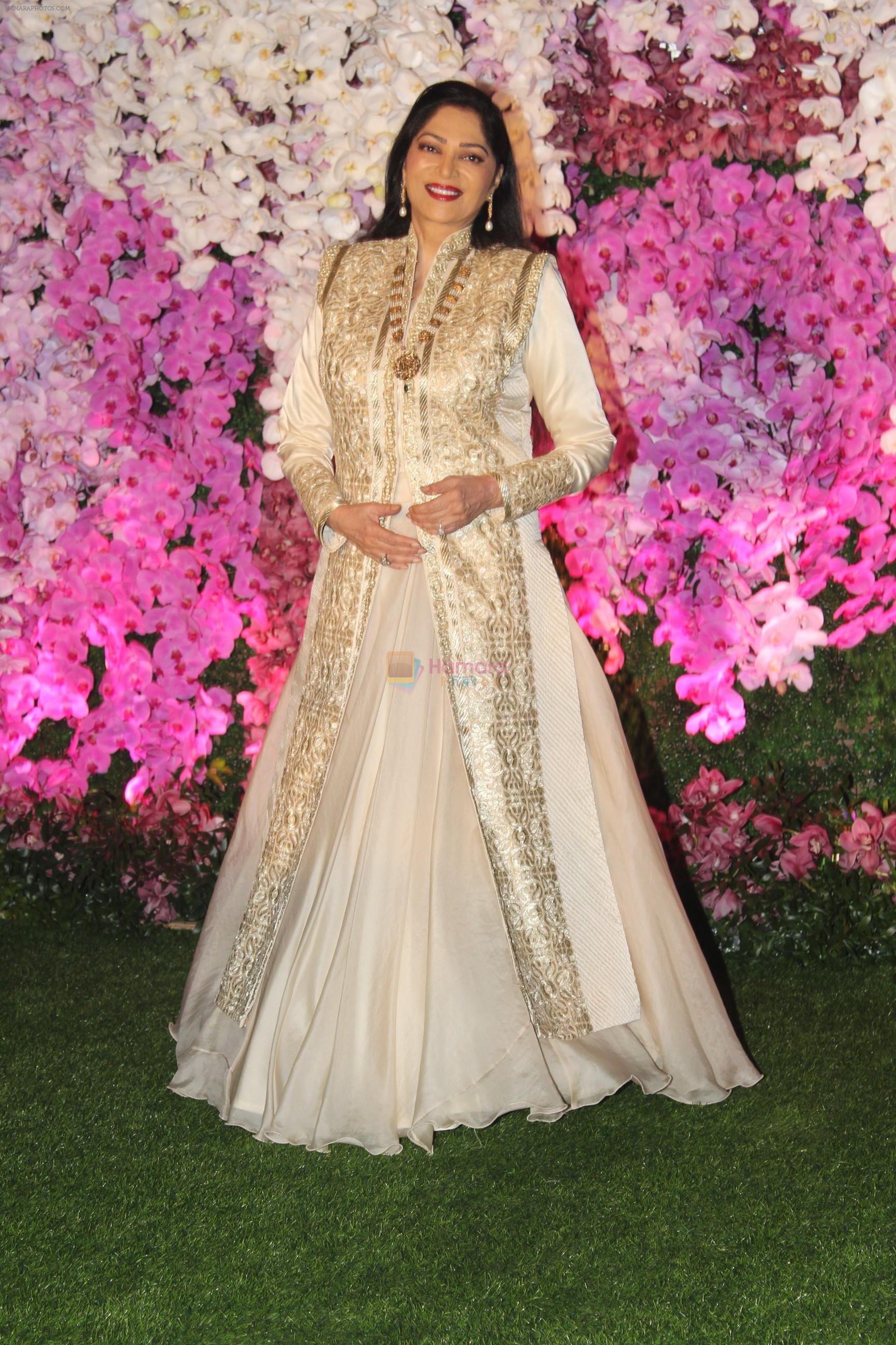 Simi Garewal at Akash Ambani & Shloka Mehta wedding in Jio World Centre ...