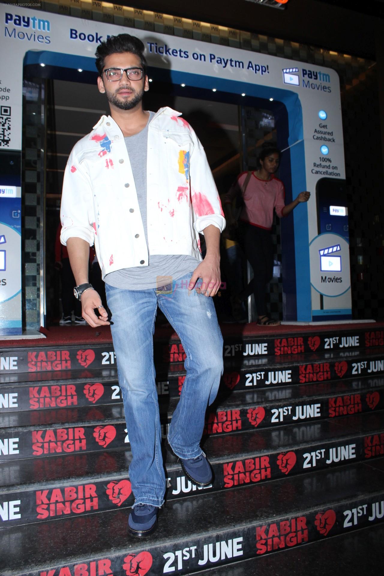 Zaheer Iqbal at Kabir Singh screening in pvr icon, andheri on 20th June ...