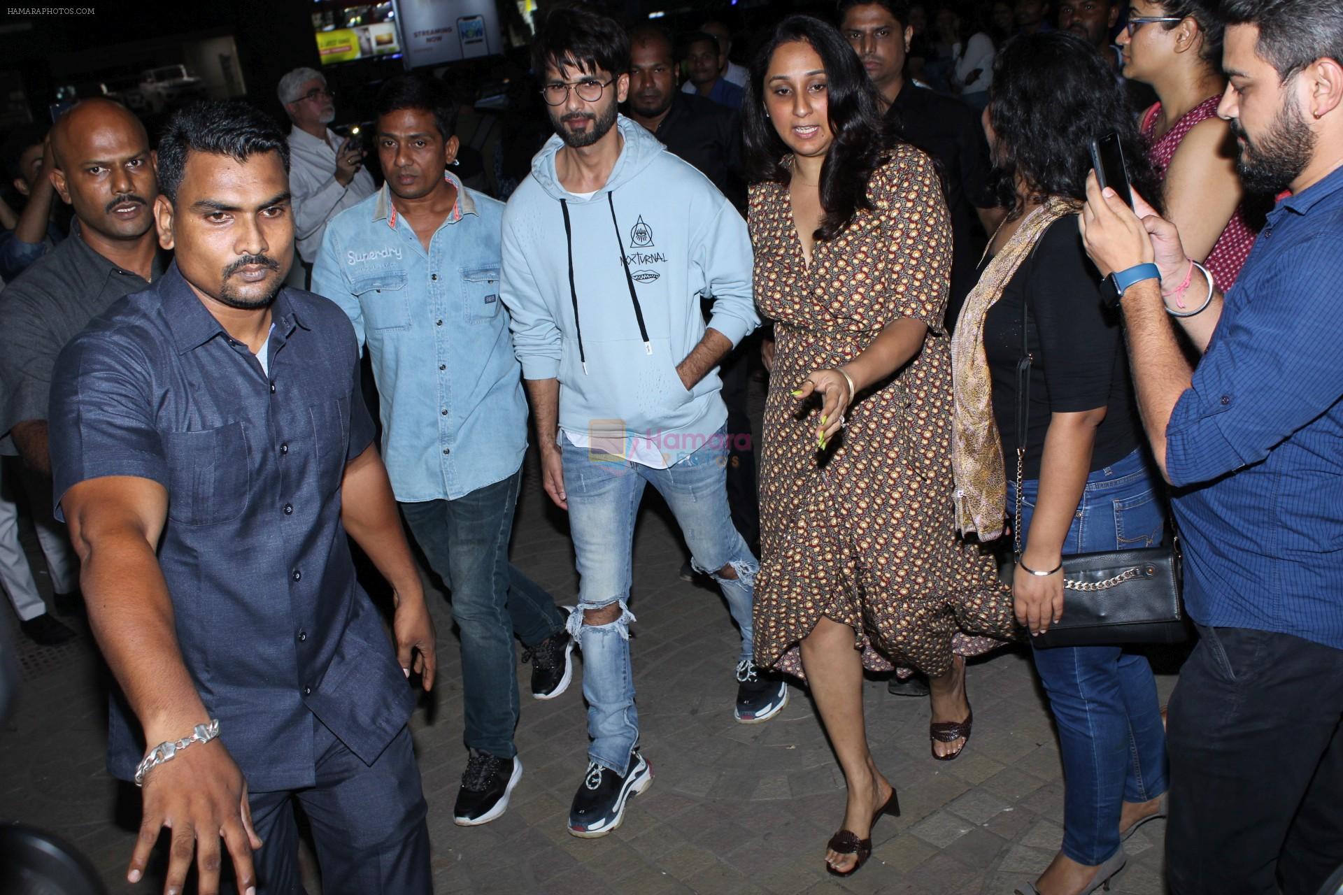 Shahid Kapoor at Kabir Singh screening in pvr icon, andheri on 20th ...