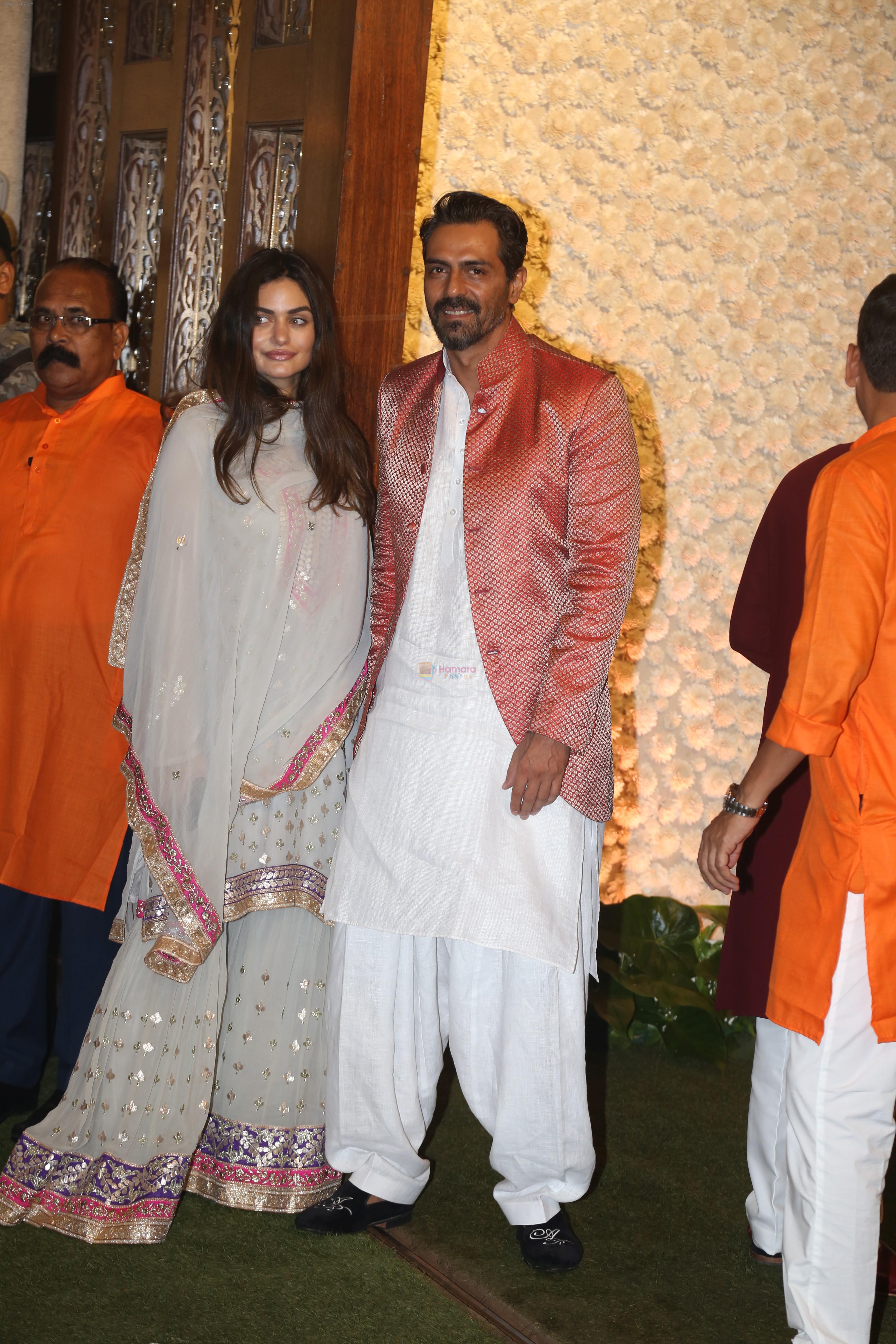 Arjun Rampal at Mukesh Ambani's house for Ganpati celebration on 2nd ...