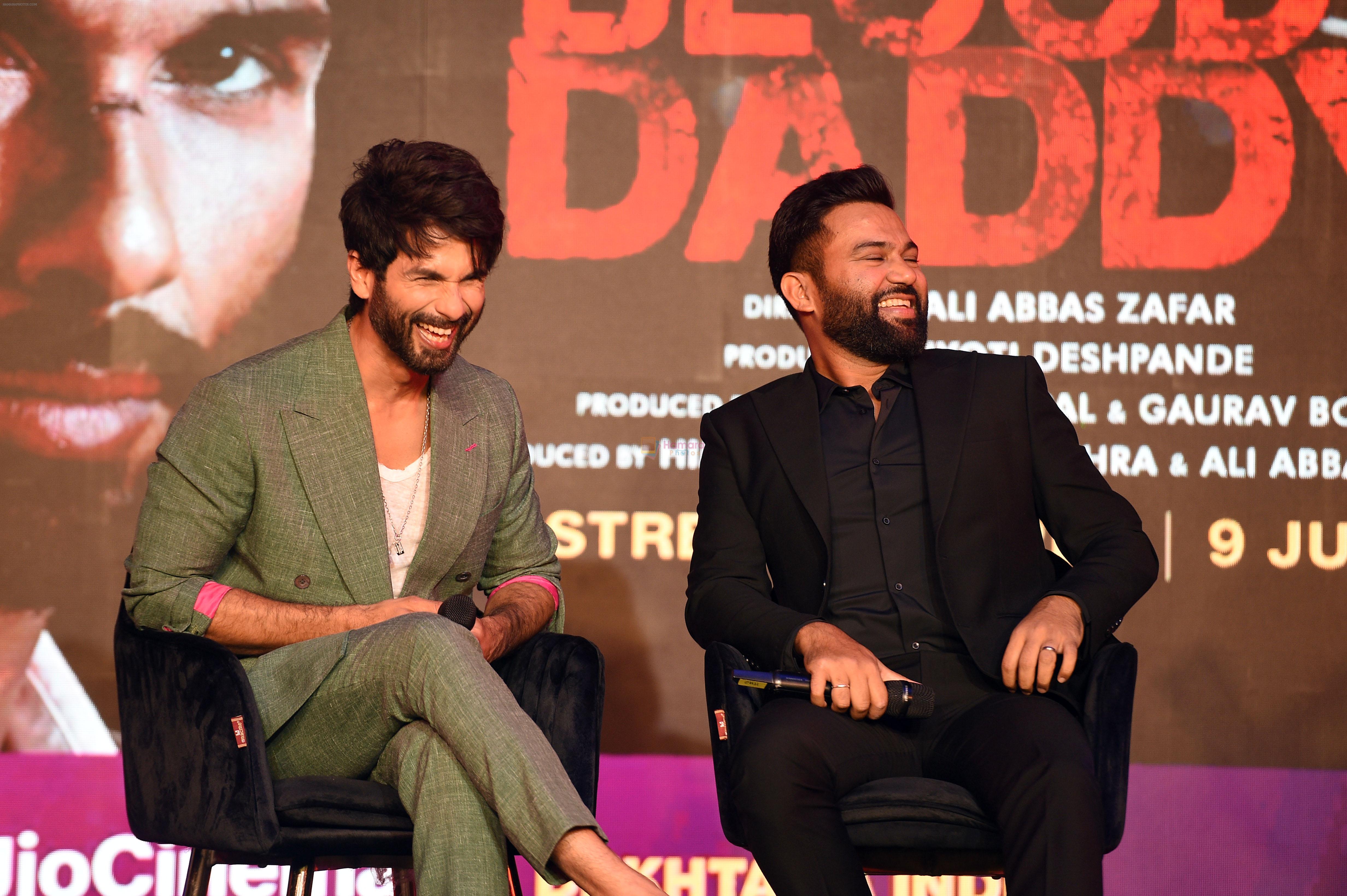 Shahid Kapoor, Ali Abbas Zafar at the trailer launch of Bloody Daddy on ...