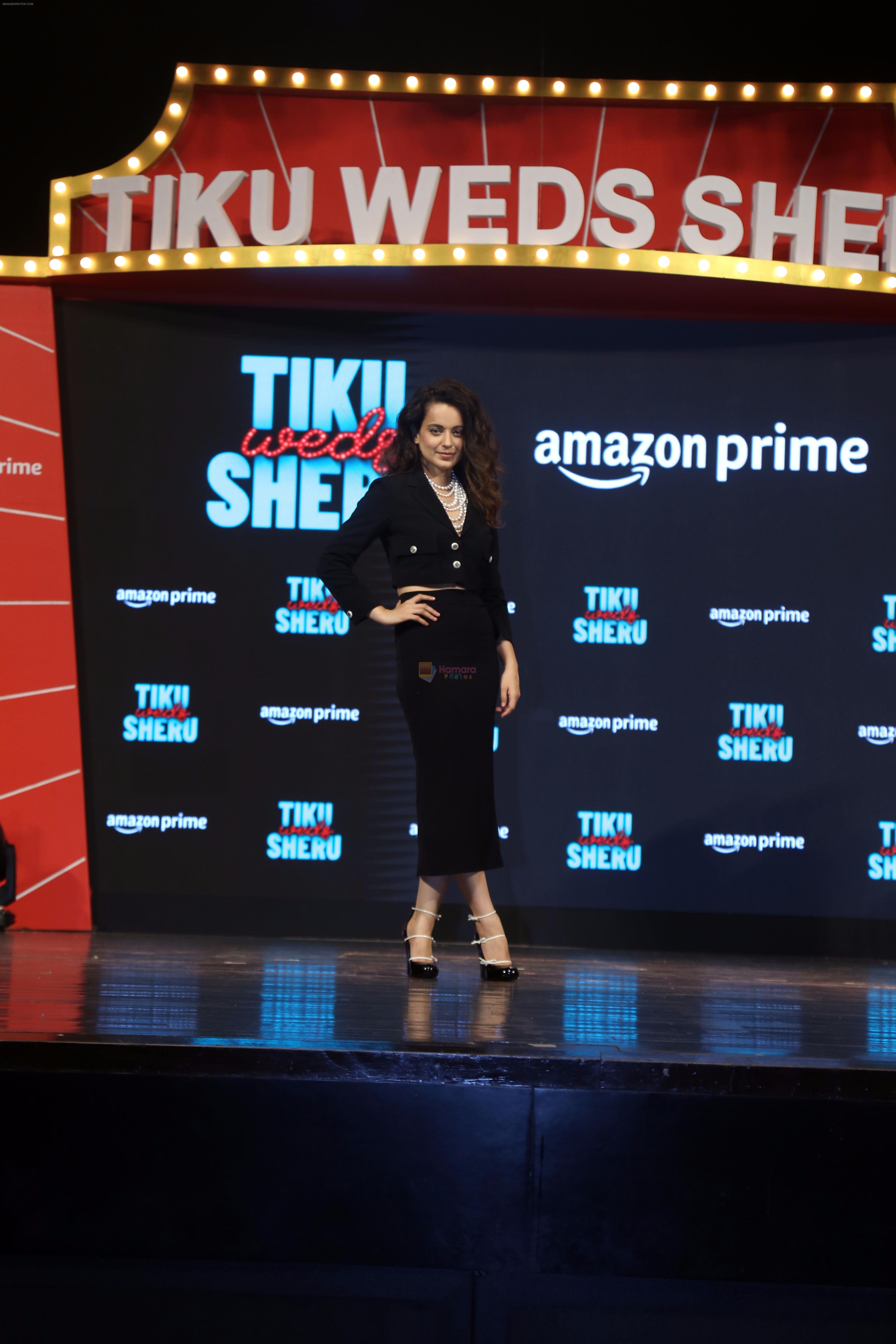 Kangana Ranaut at the trailer launch of film Tiku Weds Sheru on 14 Jun ...