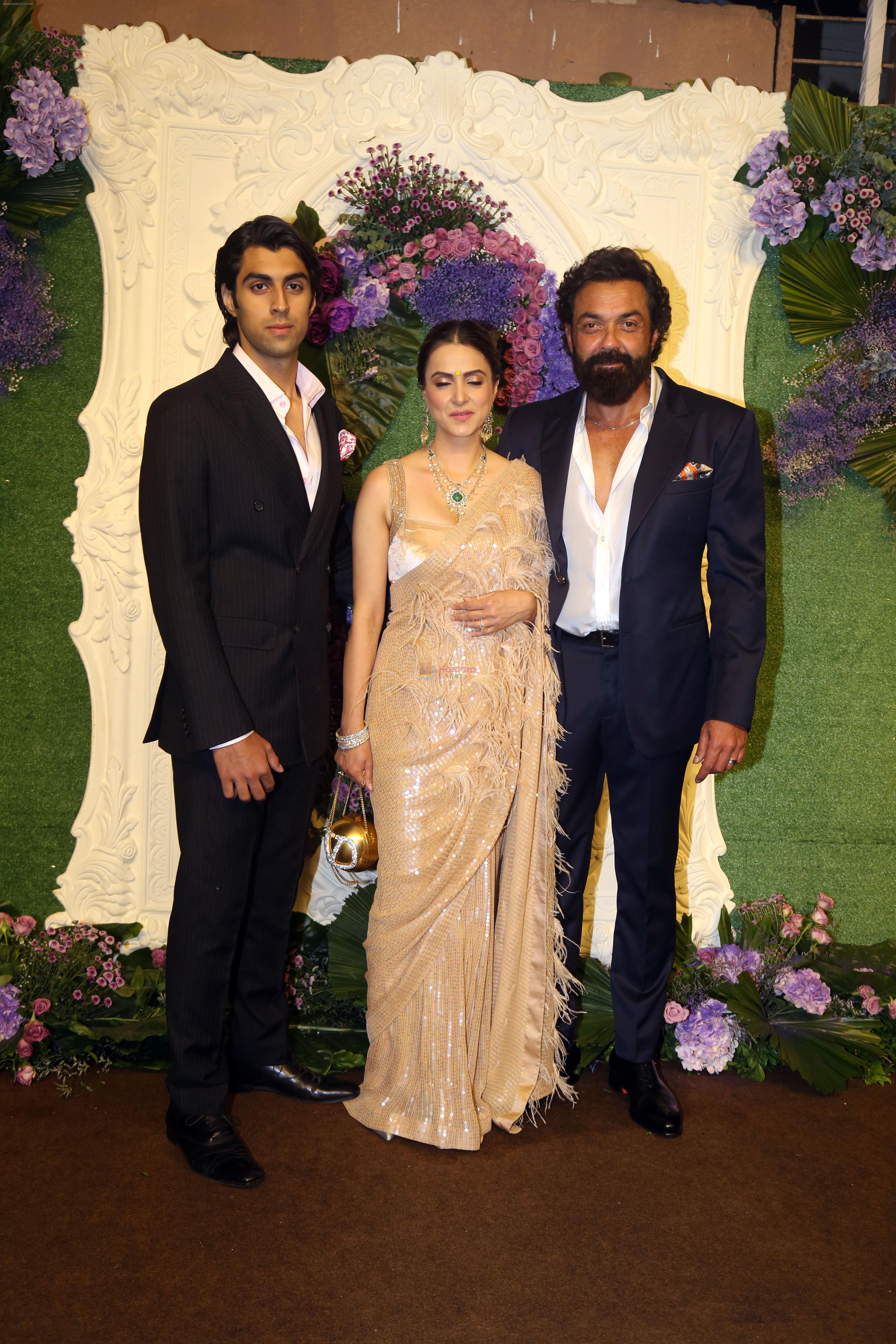 Bobby Deol with wife Tanya and son Aryaman Pose for media at the ...