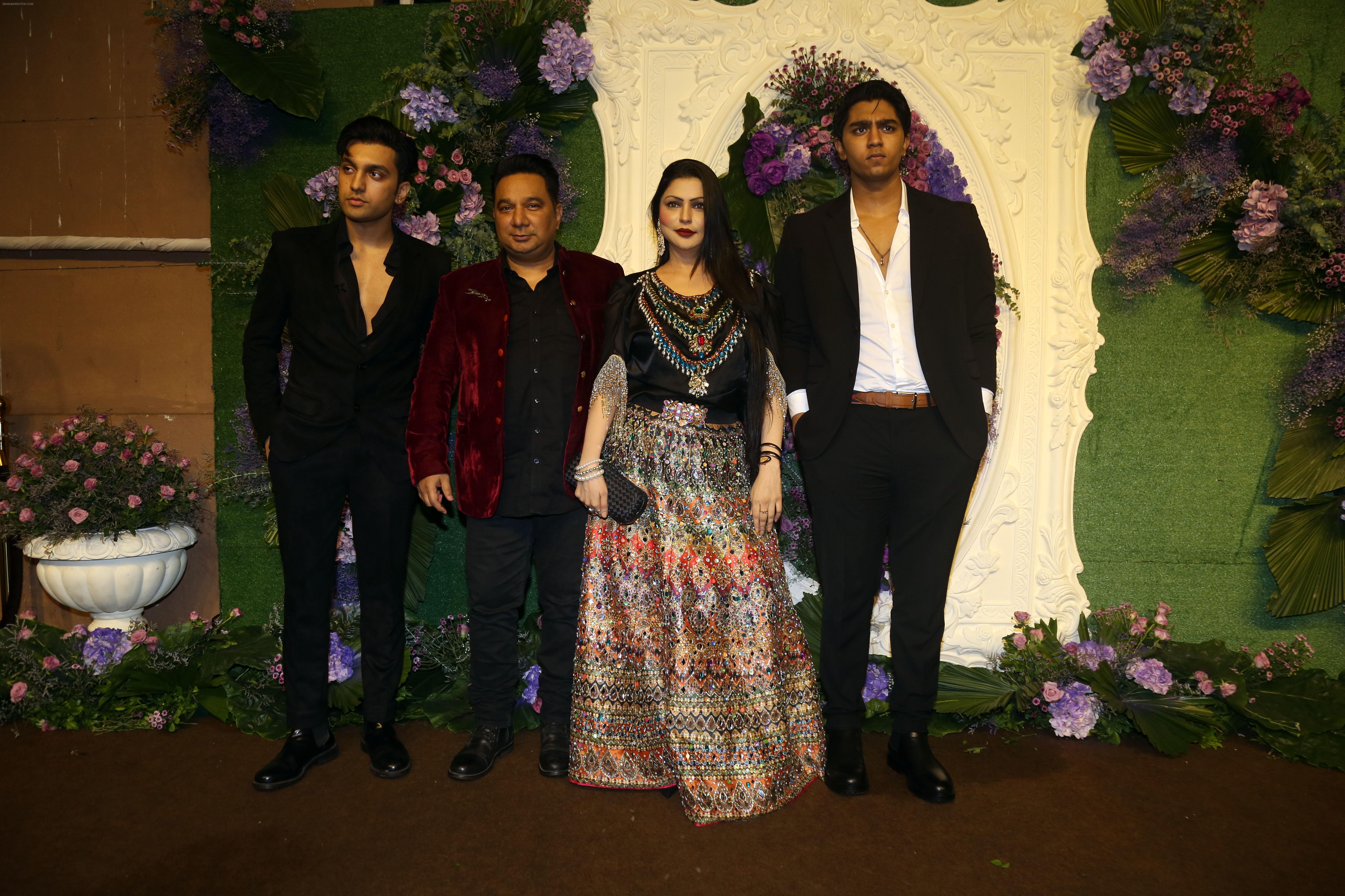 Ahmed Khan with wife Shaira Ahmed Khan and kids Azaan Khan and Subhaan ...