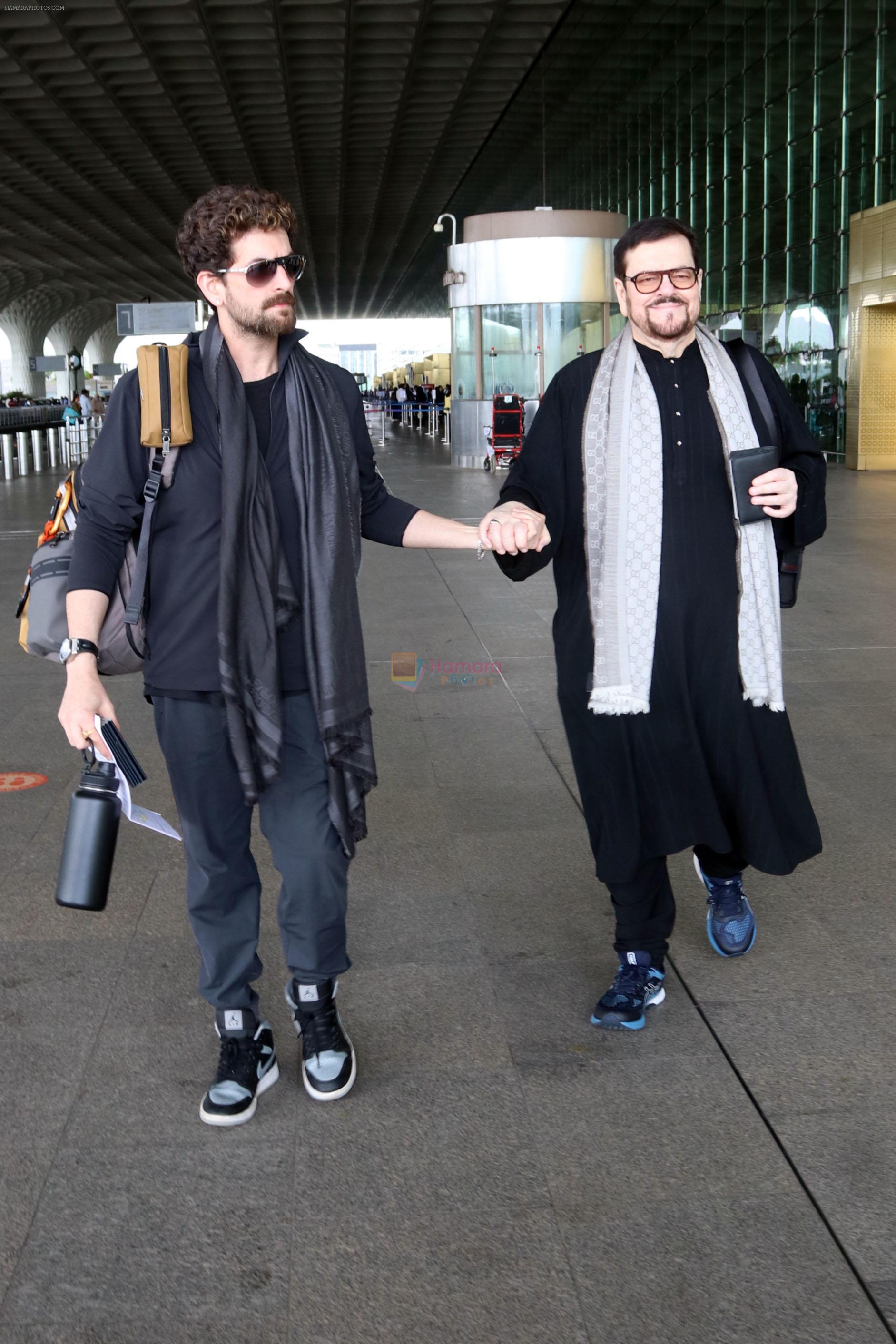 Neil Nitin Mukesh, Nitin Mukesh seen at the airport on 7 July 2023 ...
