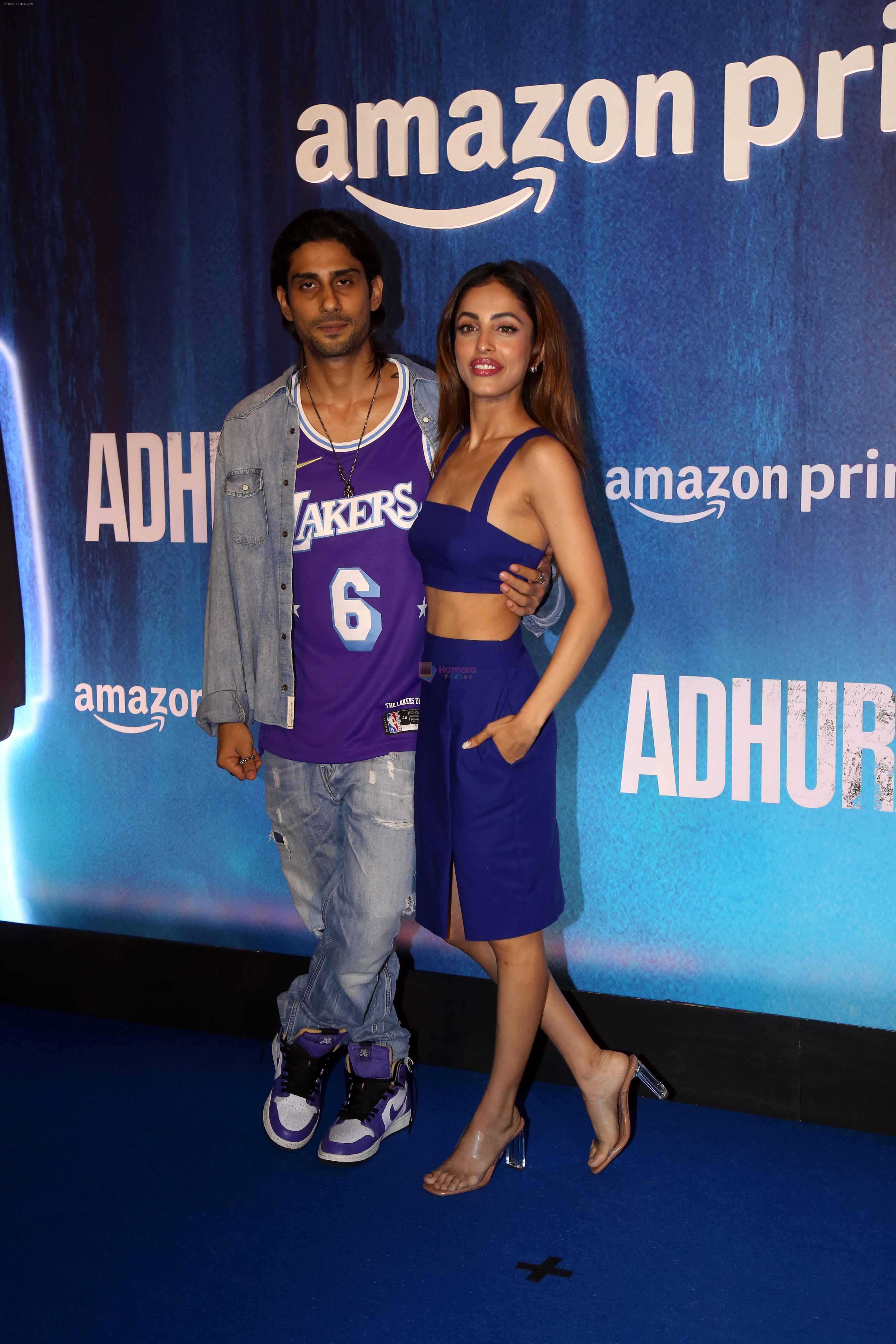Prateik Babbar, Sanya Sagar at the Screening of Horror Series Adhura on ...