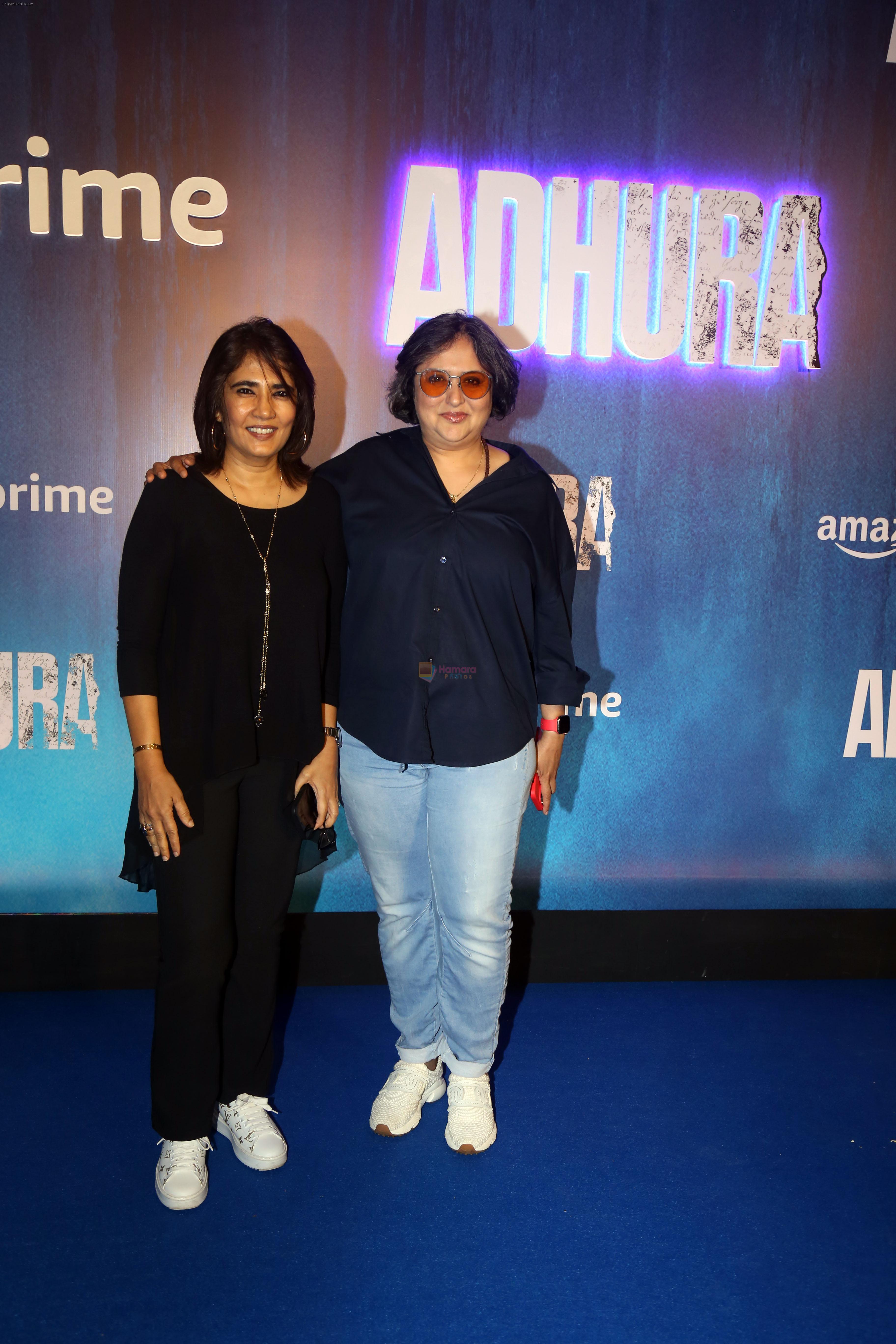 Madhu Bhojwani, Monisha Advani at the Screening of Horror Series Adhura ...