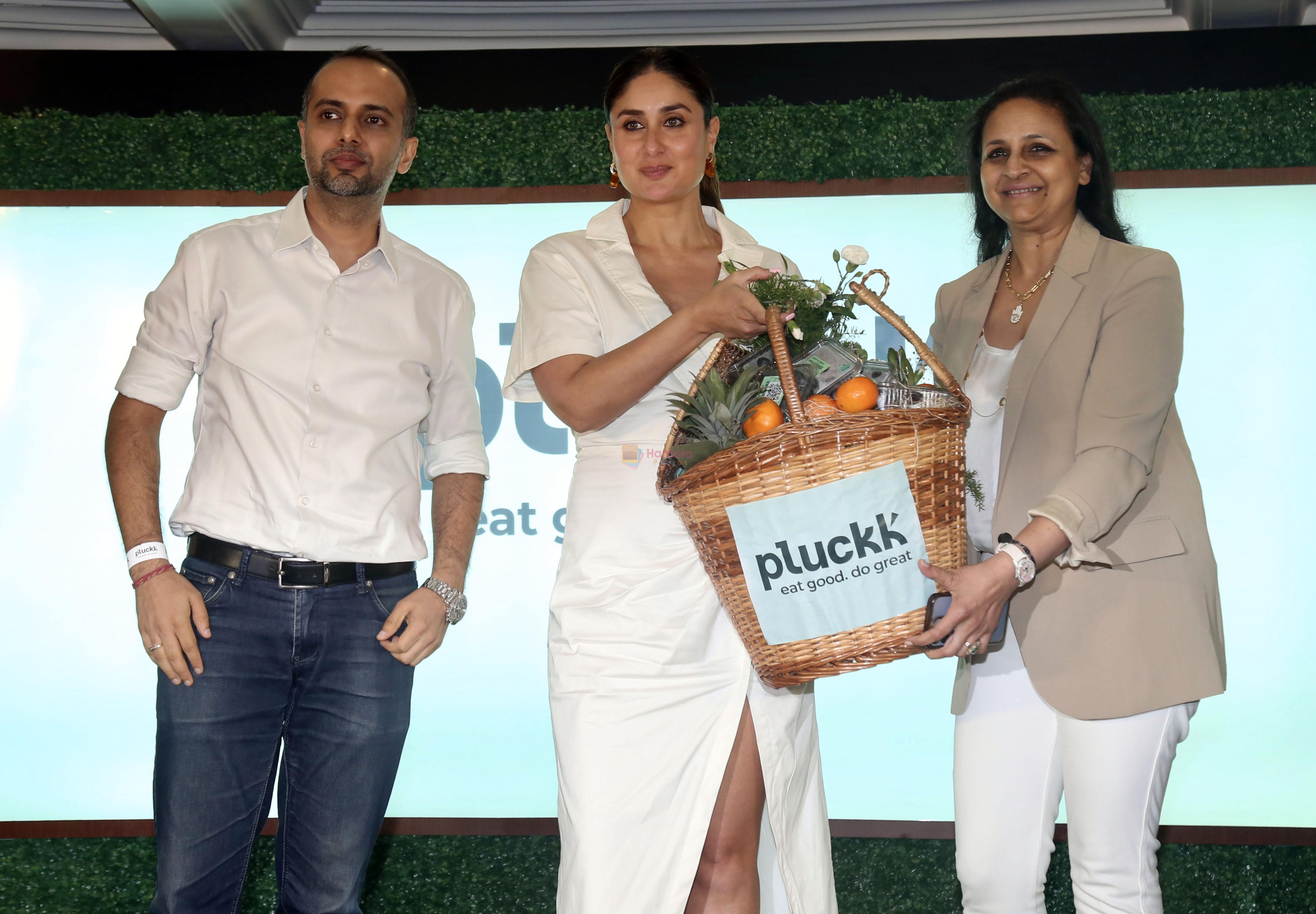 Kareena Kapoor, Prateek Gupta at the press conference promoting Pluckk ...