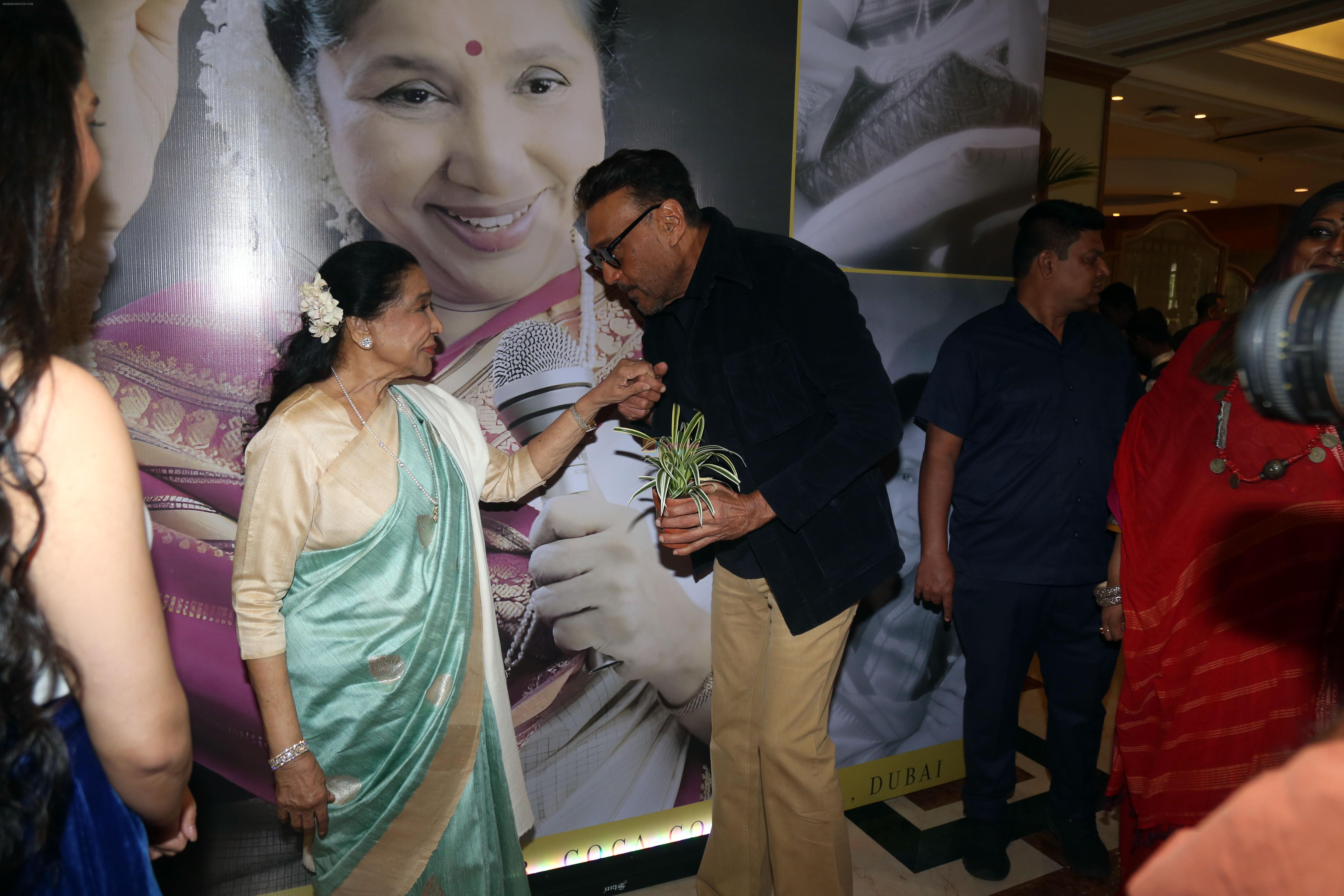 Asha Bhosle, Jackie Shroff at the Press Conference for Asha@90 Live In ...