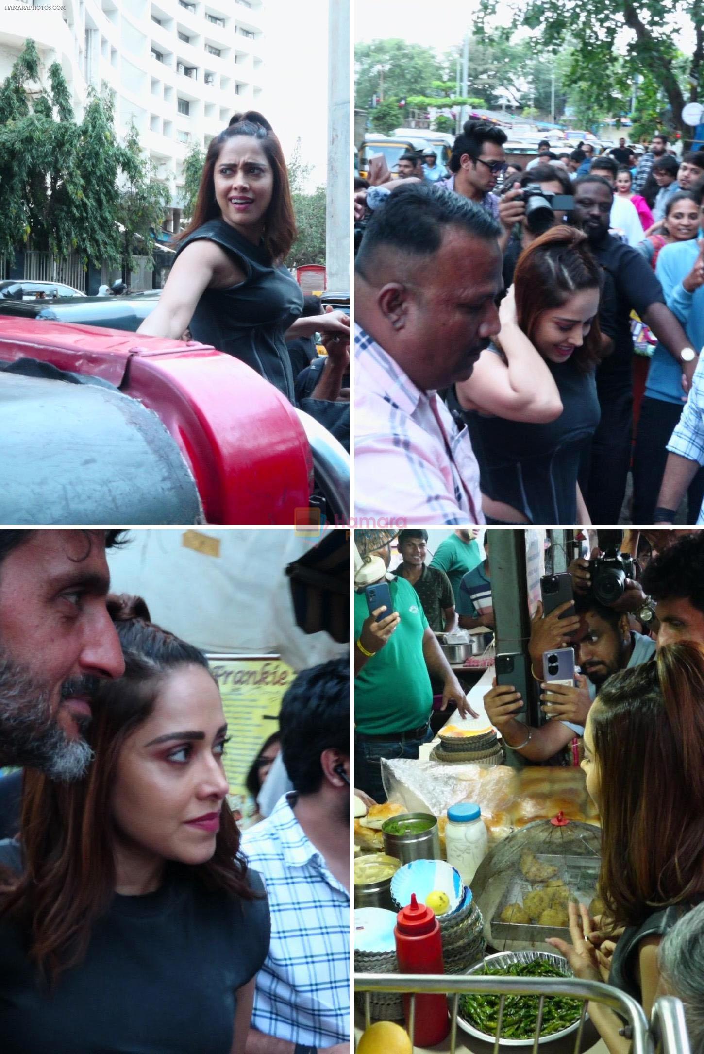 Nushrratt Bharuccha and Tsahi Halevi Promoting movie Akelli near ...