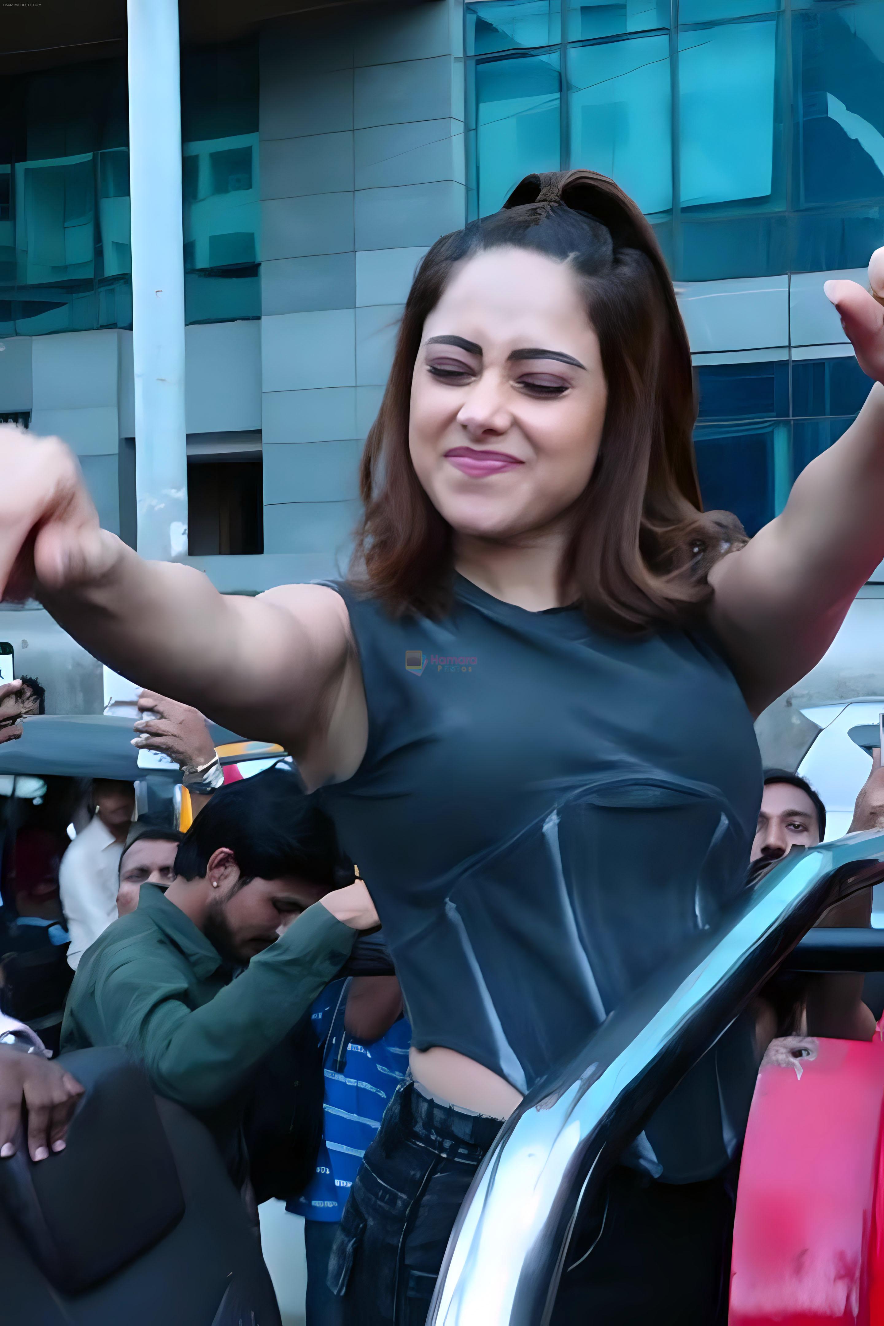 Nushrratt Bharuccha and Tsahi Halevi Promoting movie Akelli near ...