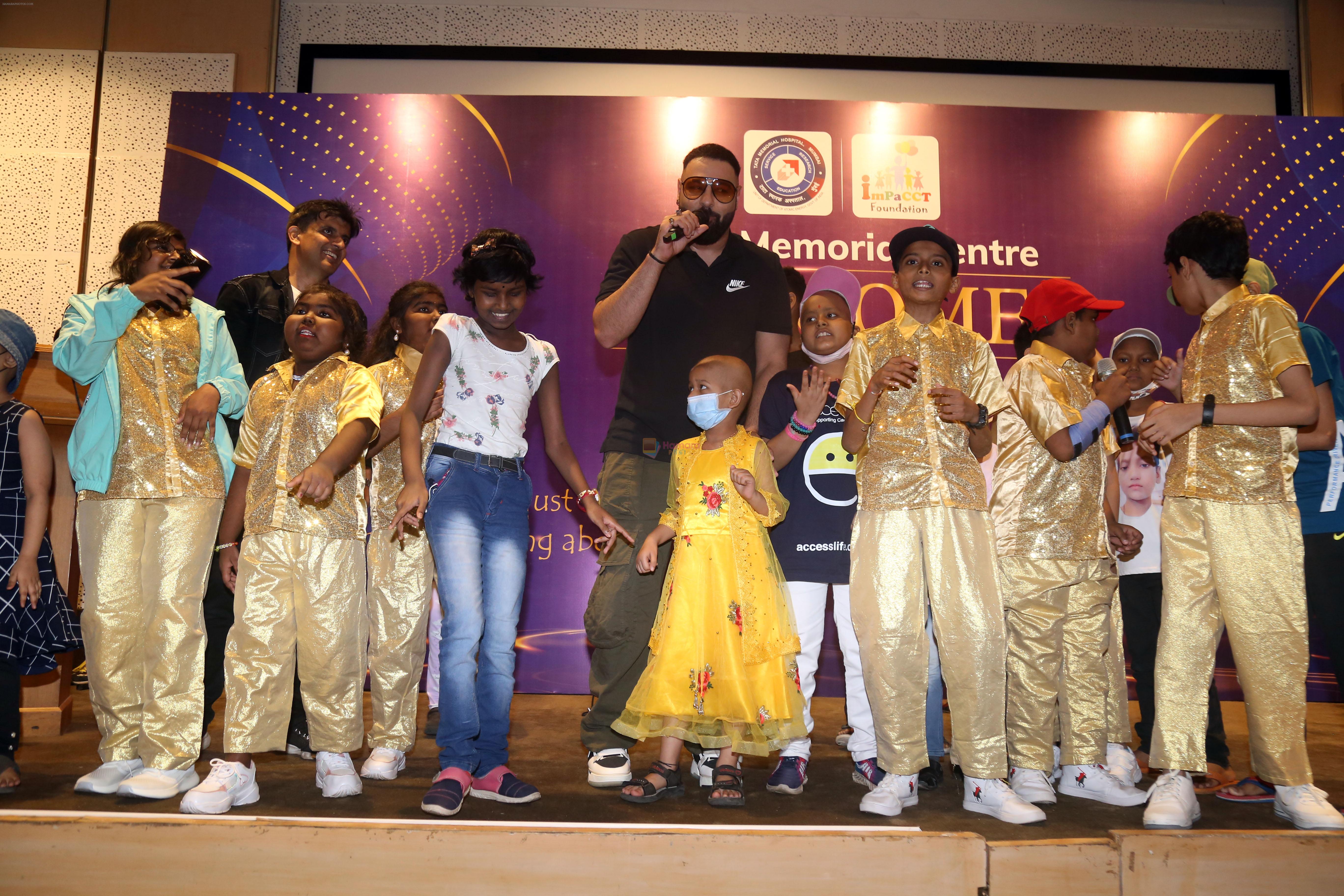 Rapper Badshah performs for children at the The Tata Memorial Hospital ...