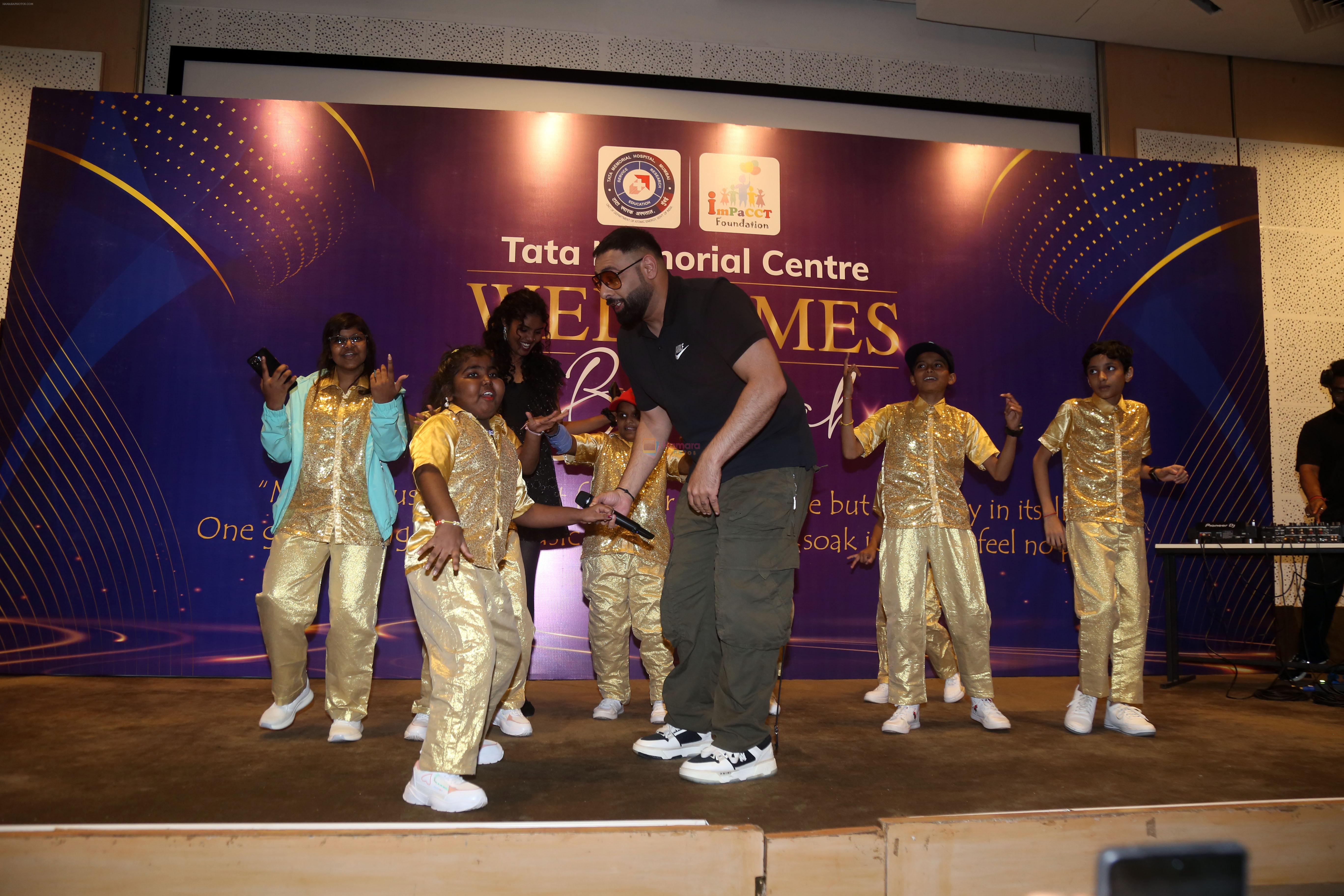 Rapper Badshah performs for children at the The Tata Memorial Hospital ...