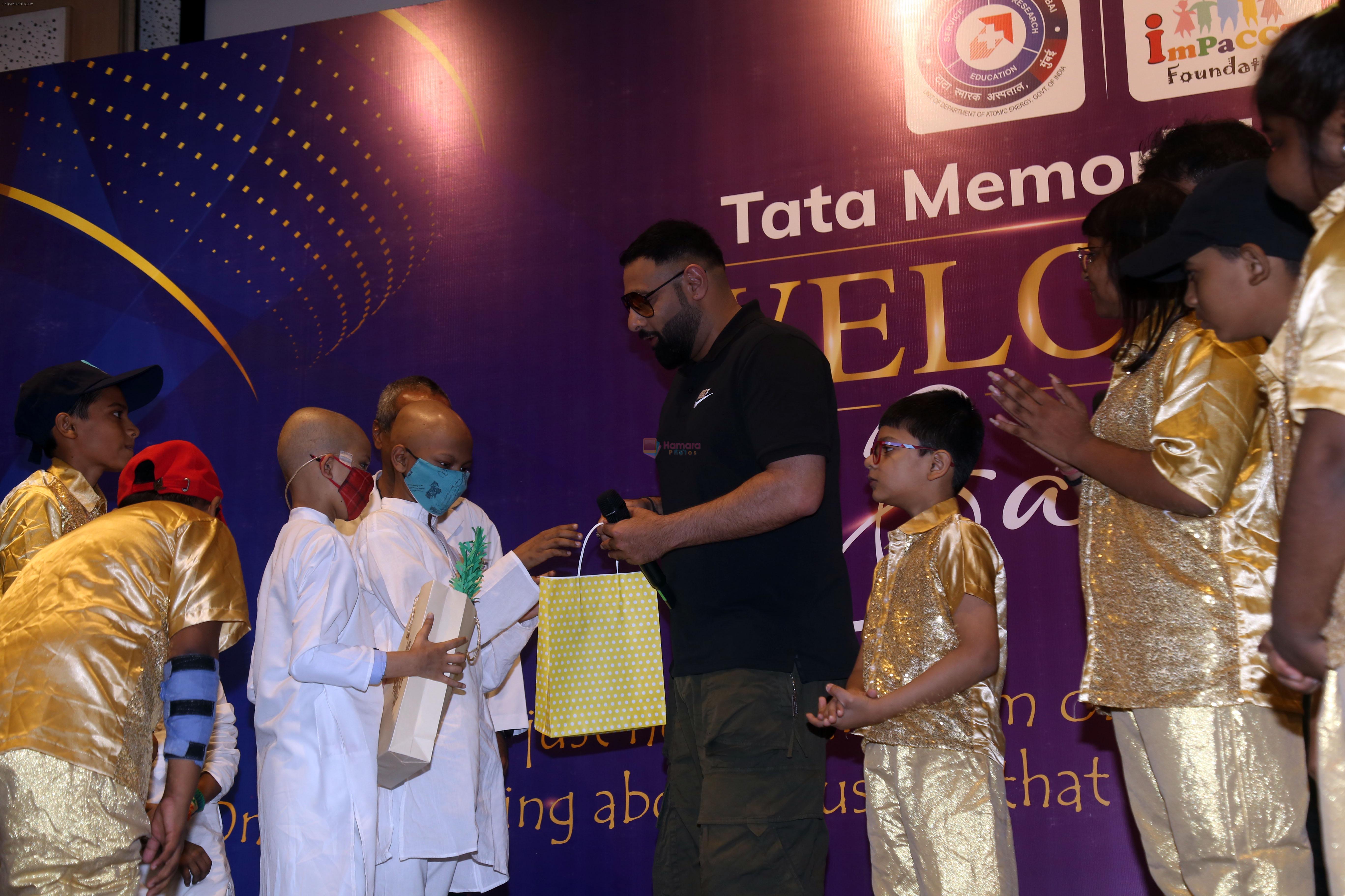 Rapper Badshah performs for children at the The Tata Memorial Hospital ...