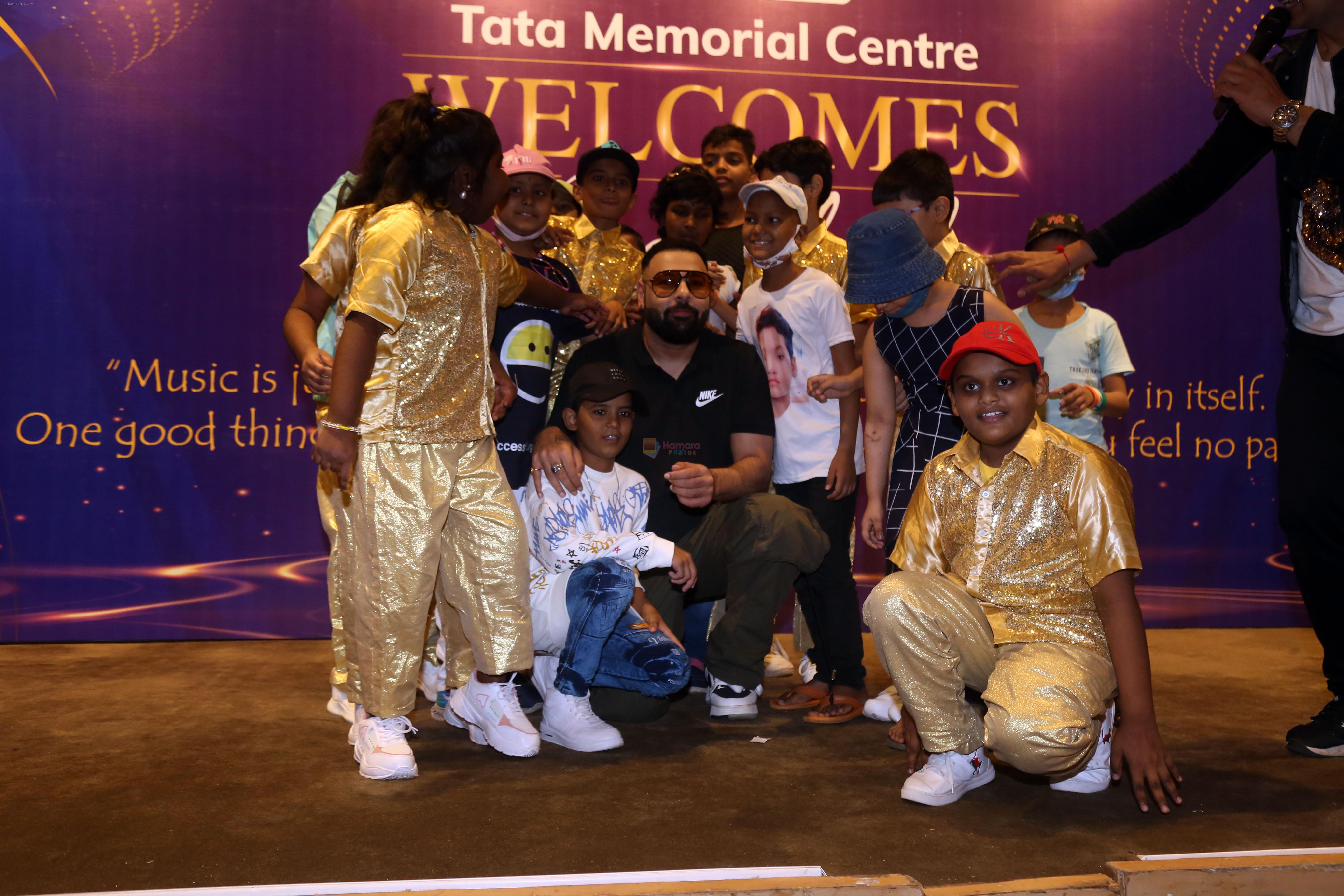 Rapper Badshah performs for children at the The Tata Memorial Hospital ...