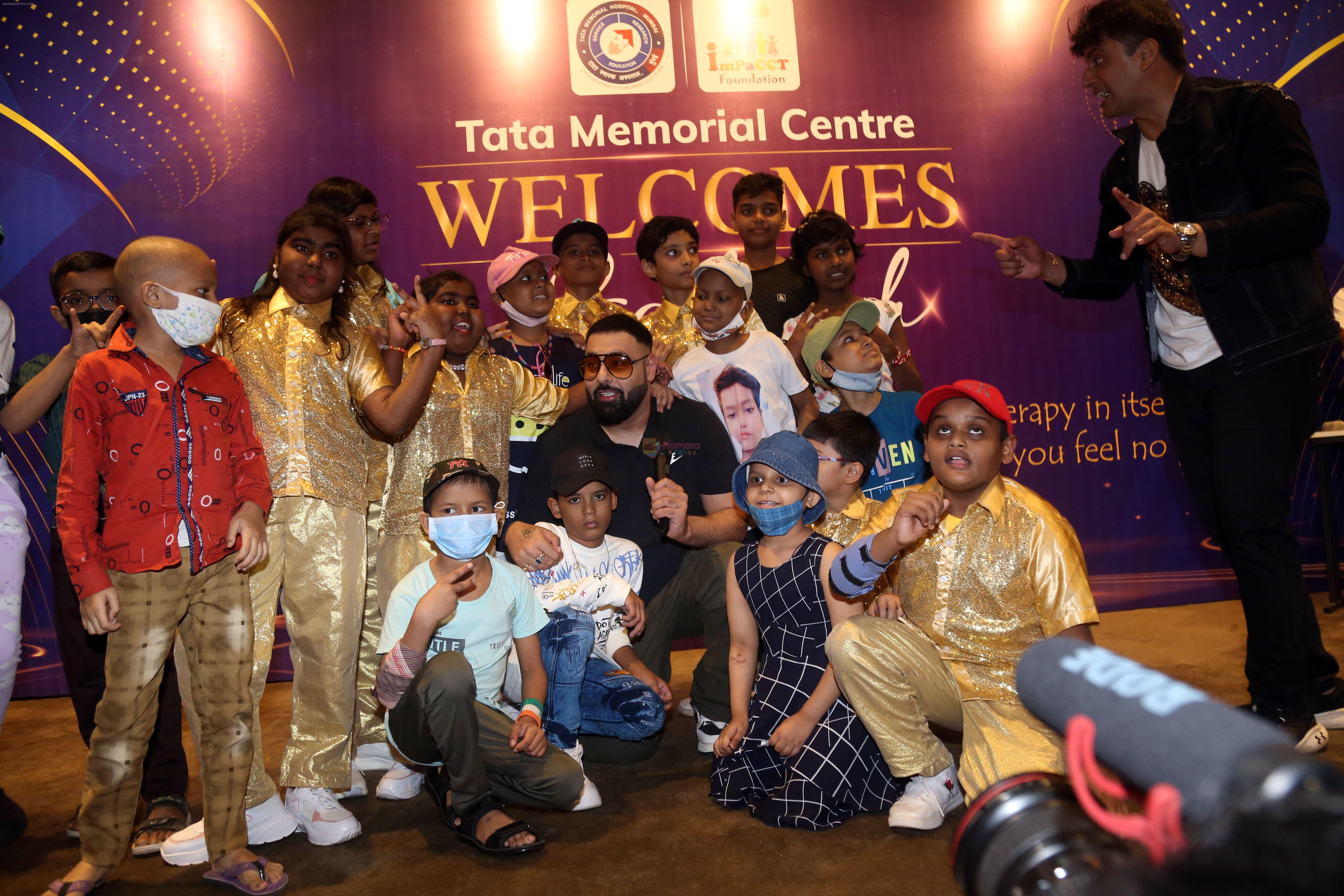 Rapper Badshah performs for children at the The Tata Memorial Hospital ...
