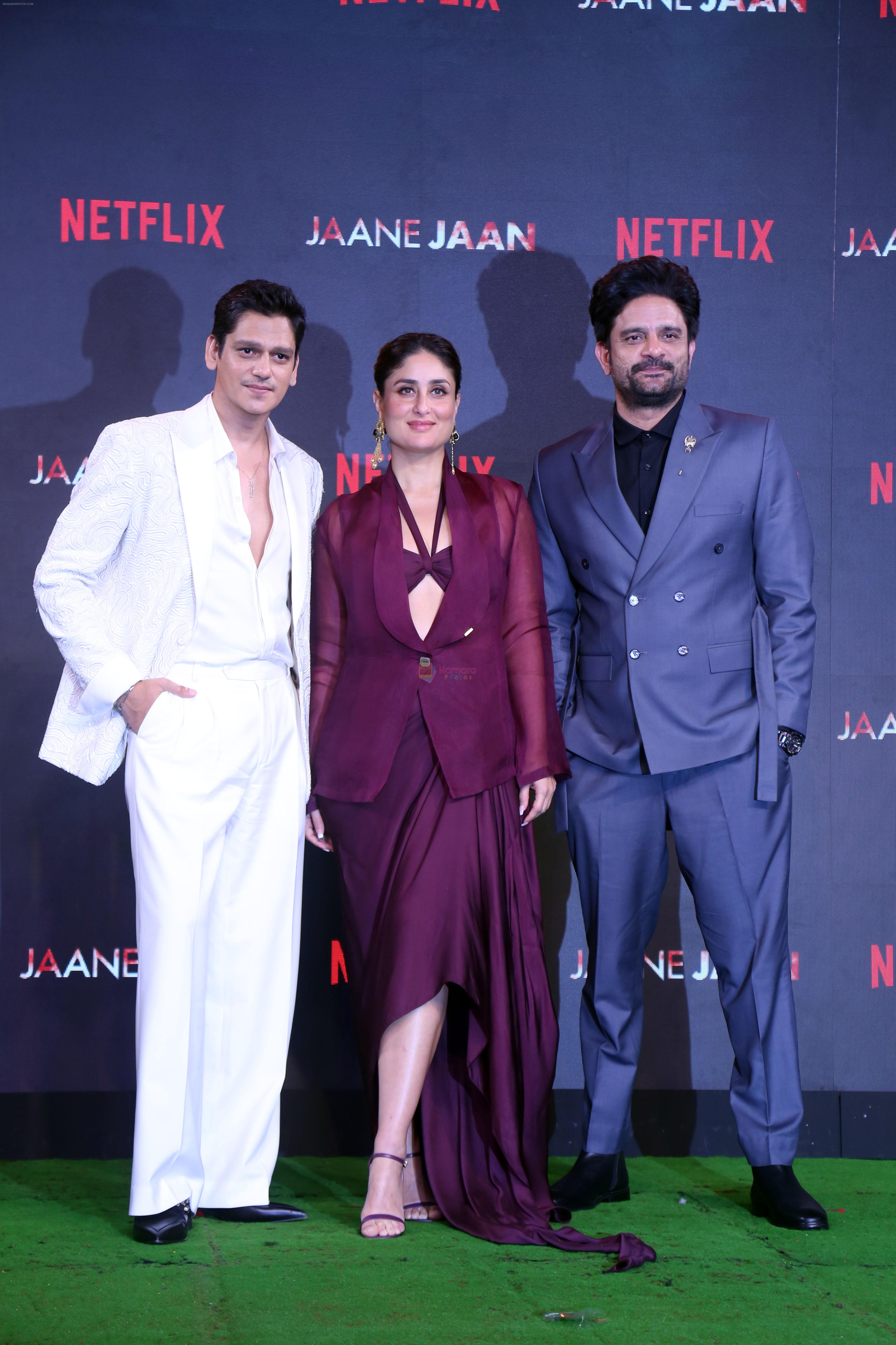 Jaideep Ahlawat, Kareena Kapoor, Vijay Varma at Jaane Jaan Film Trailer ...