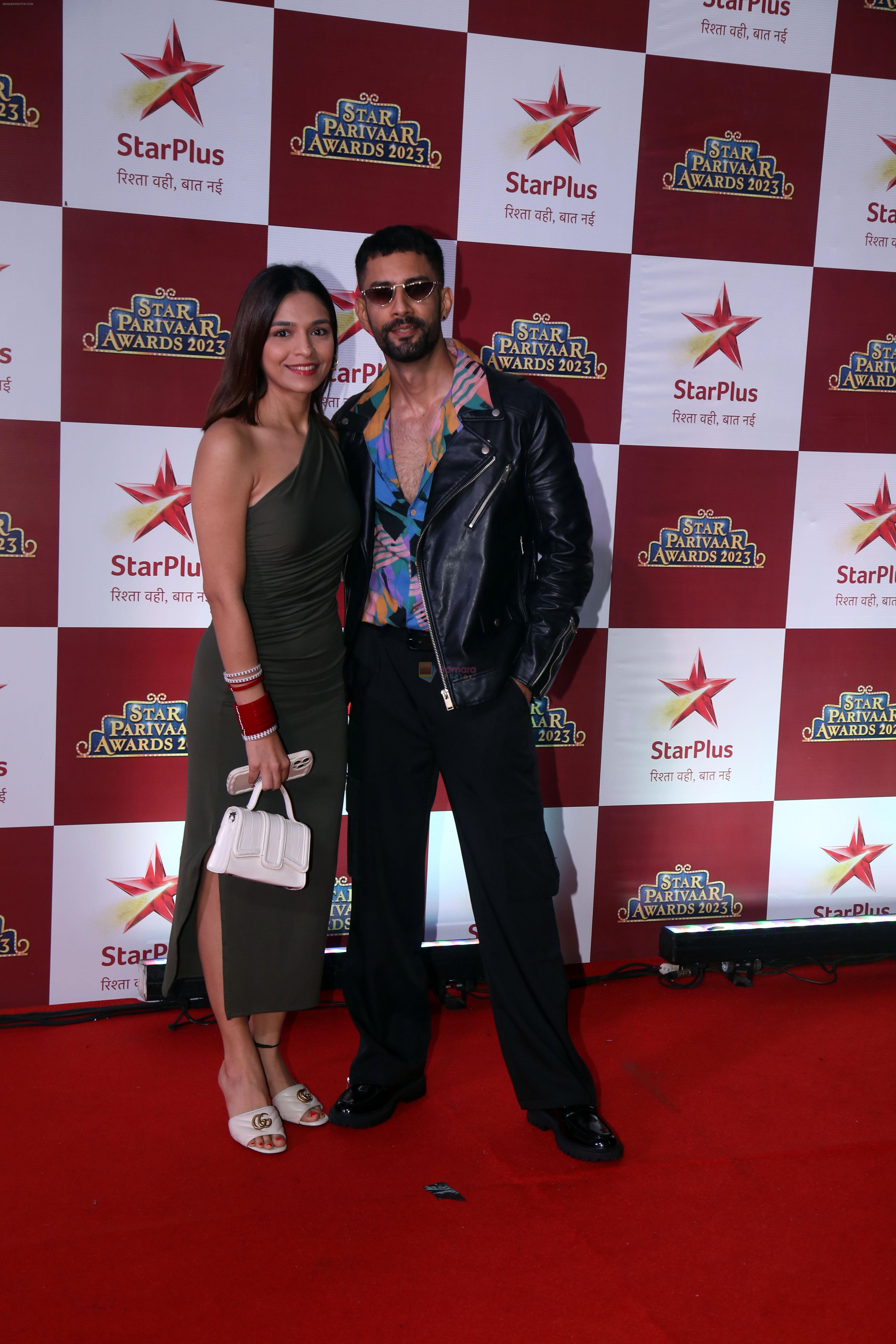 Aakriti Atreja, Sahil Uppal at the Star Parivaar Awards 2023 on 8th ...