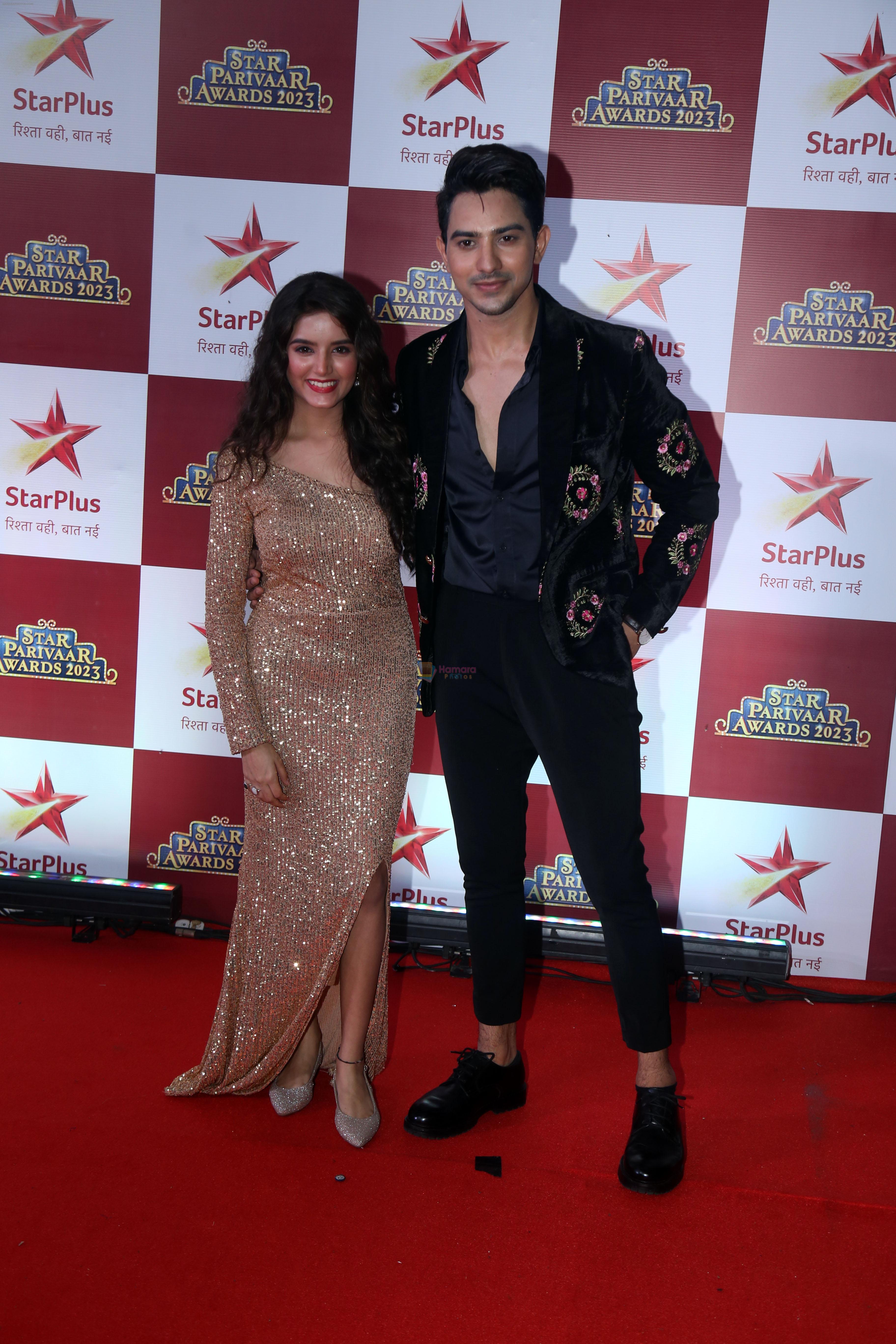 Heena Parmar, Rohit Chandel at the Star Parivaar Awards 2023 on 8th ...