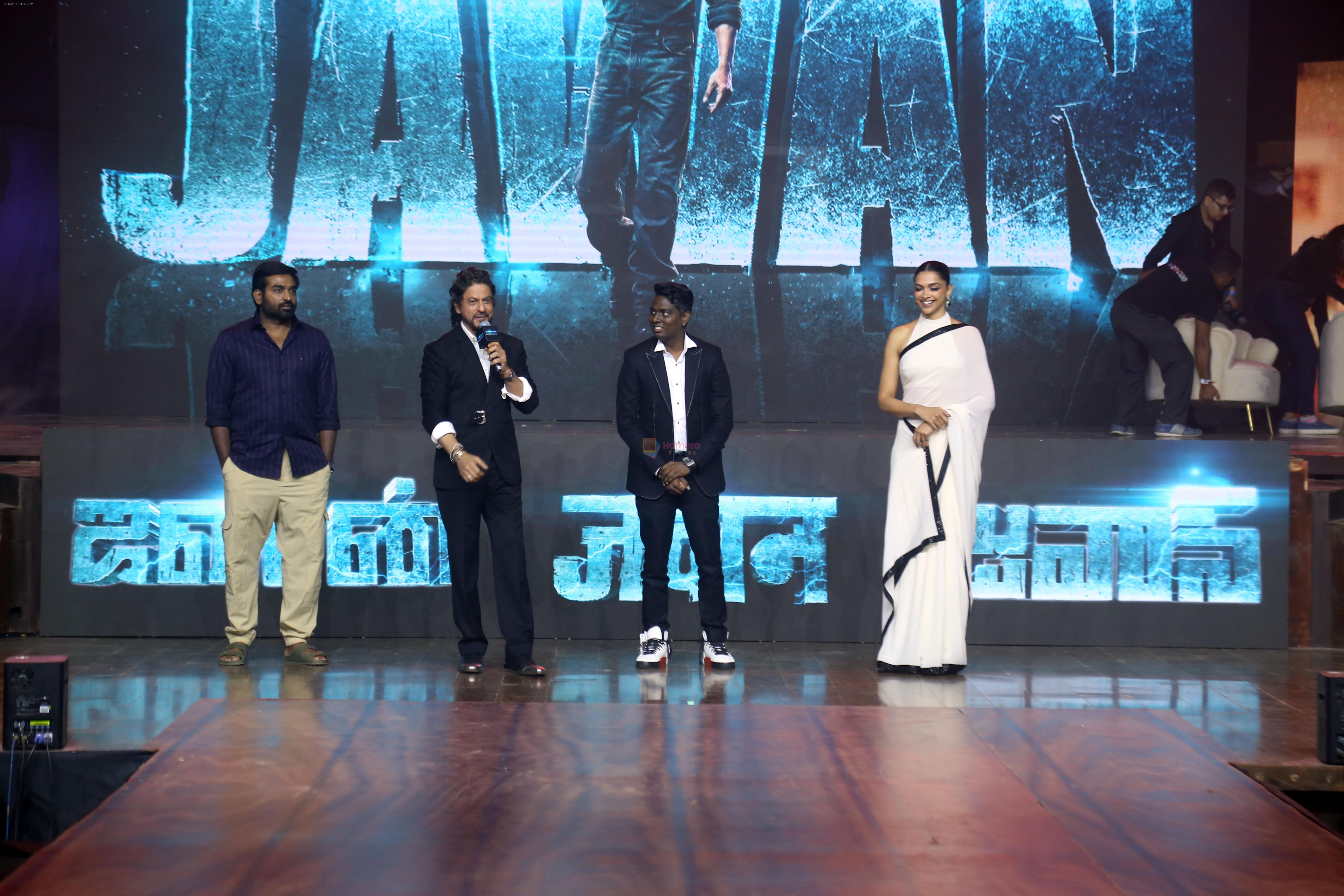 Atlee Kumar, Deepika Padukone, Shah Rukh Khan, Vijay Sethupathi at ...