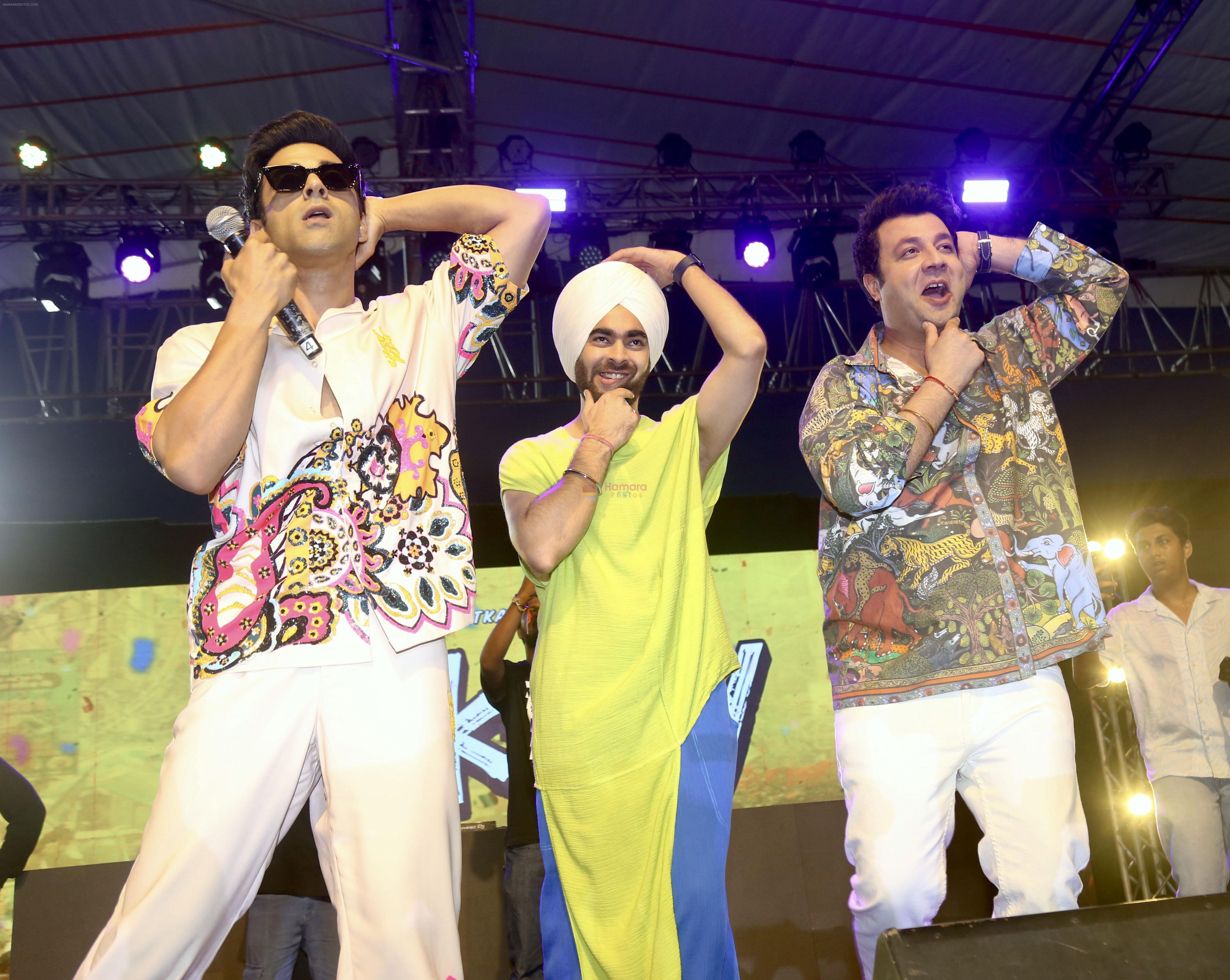 Manjot Singh, Pulkit Samrat, Varun Sharma attends the Fukrey 3 Movie ...