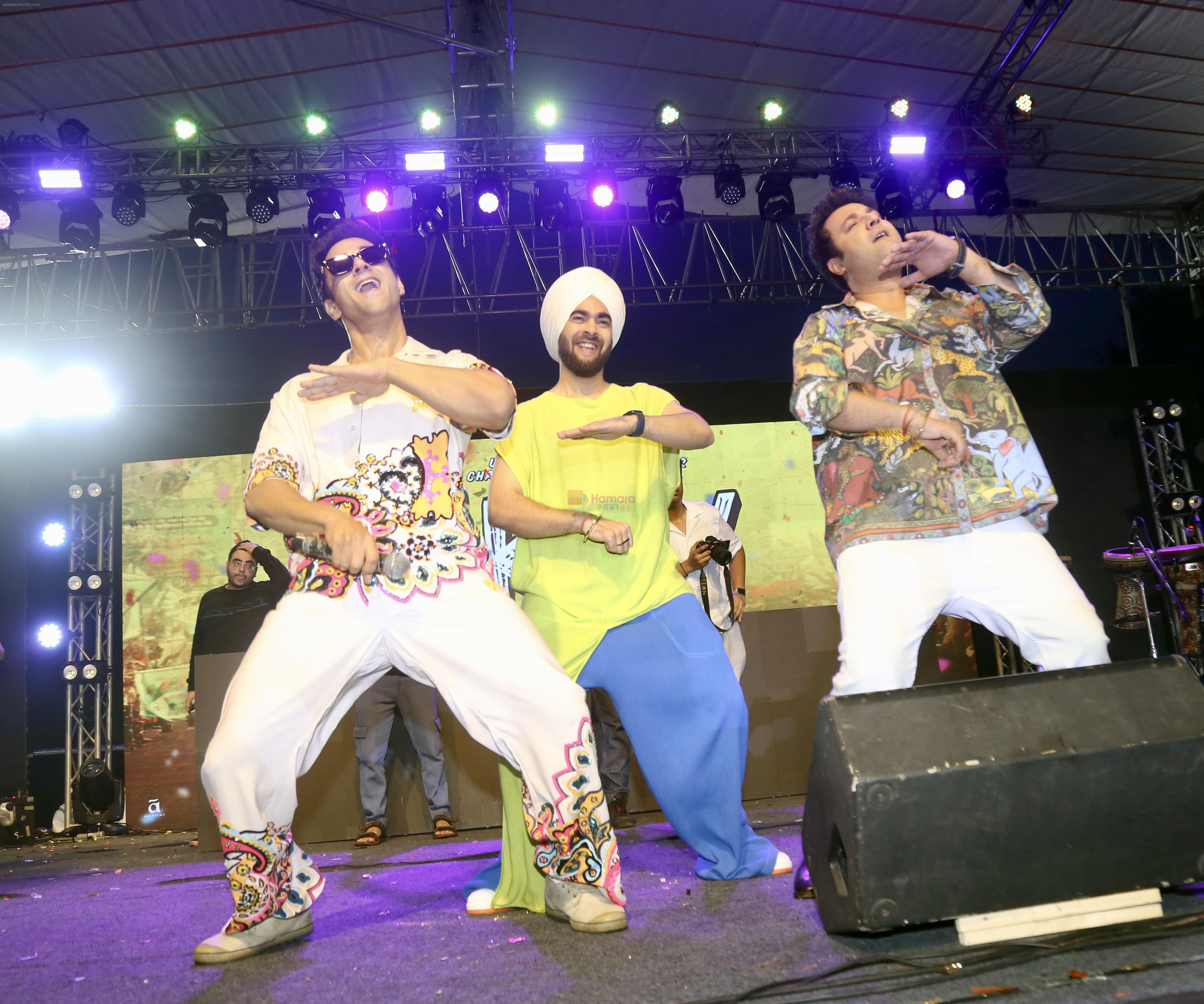 Manjot Singh, Pulkit Samrat, Varun Sharma attends the Fukrey 3 Movie ...