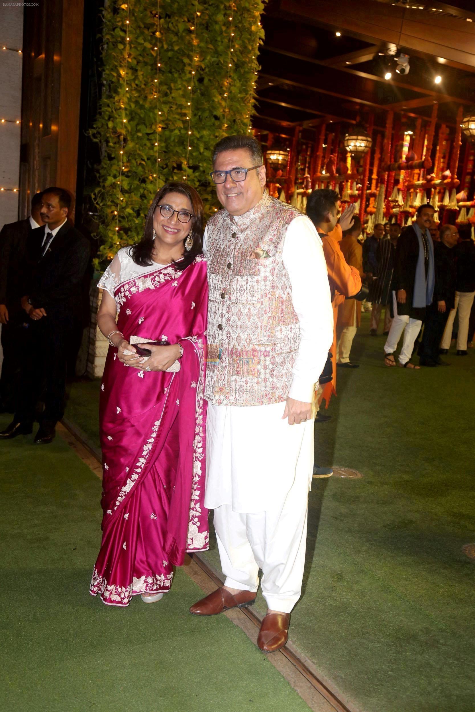 Boman Irani, Zenobia Irani at Ambani House Antilia for Ganpati Darshan ...
