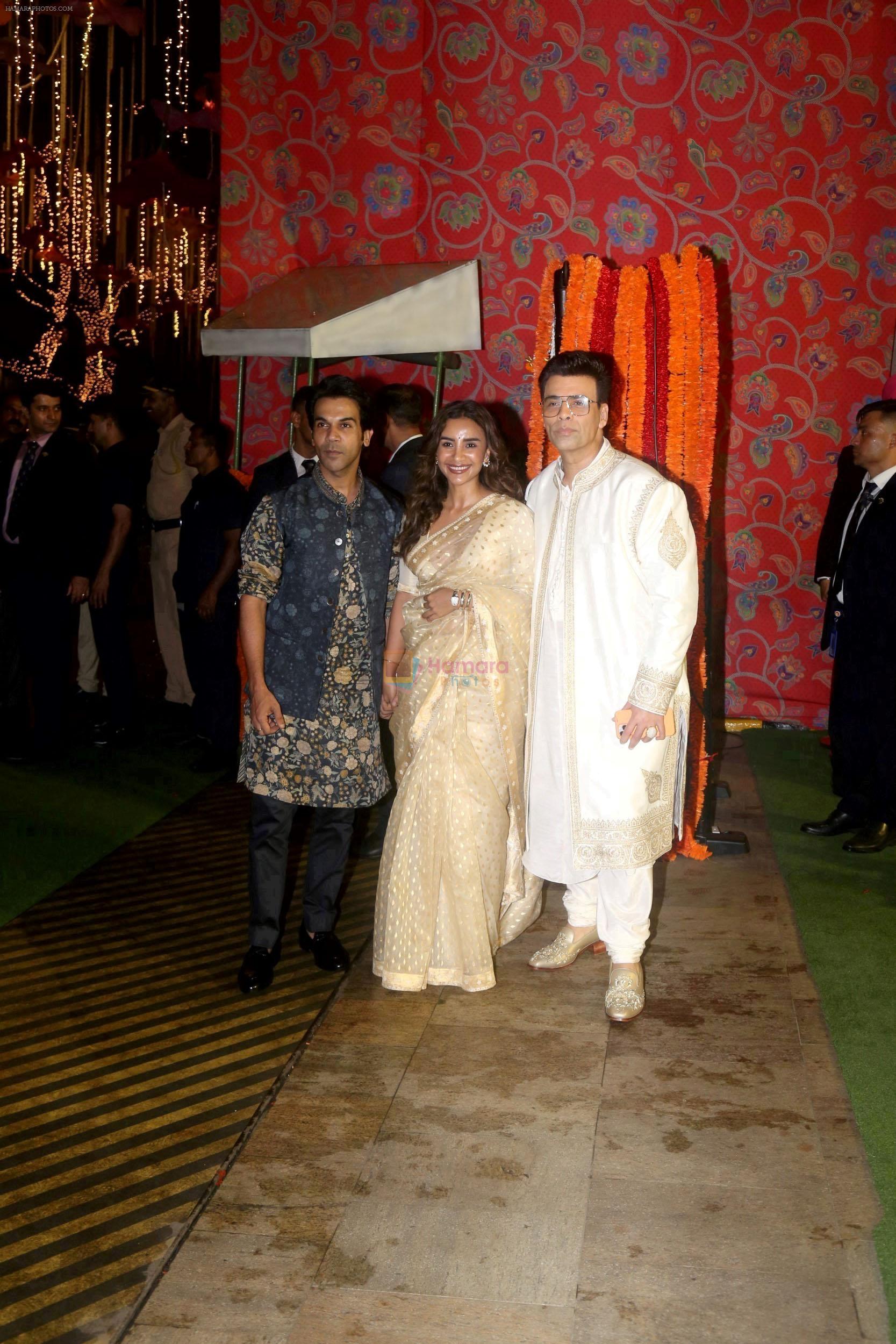 Karan Johar, Patralekha, Rajkummar Rao at Ambani House Antilia for ...