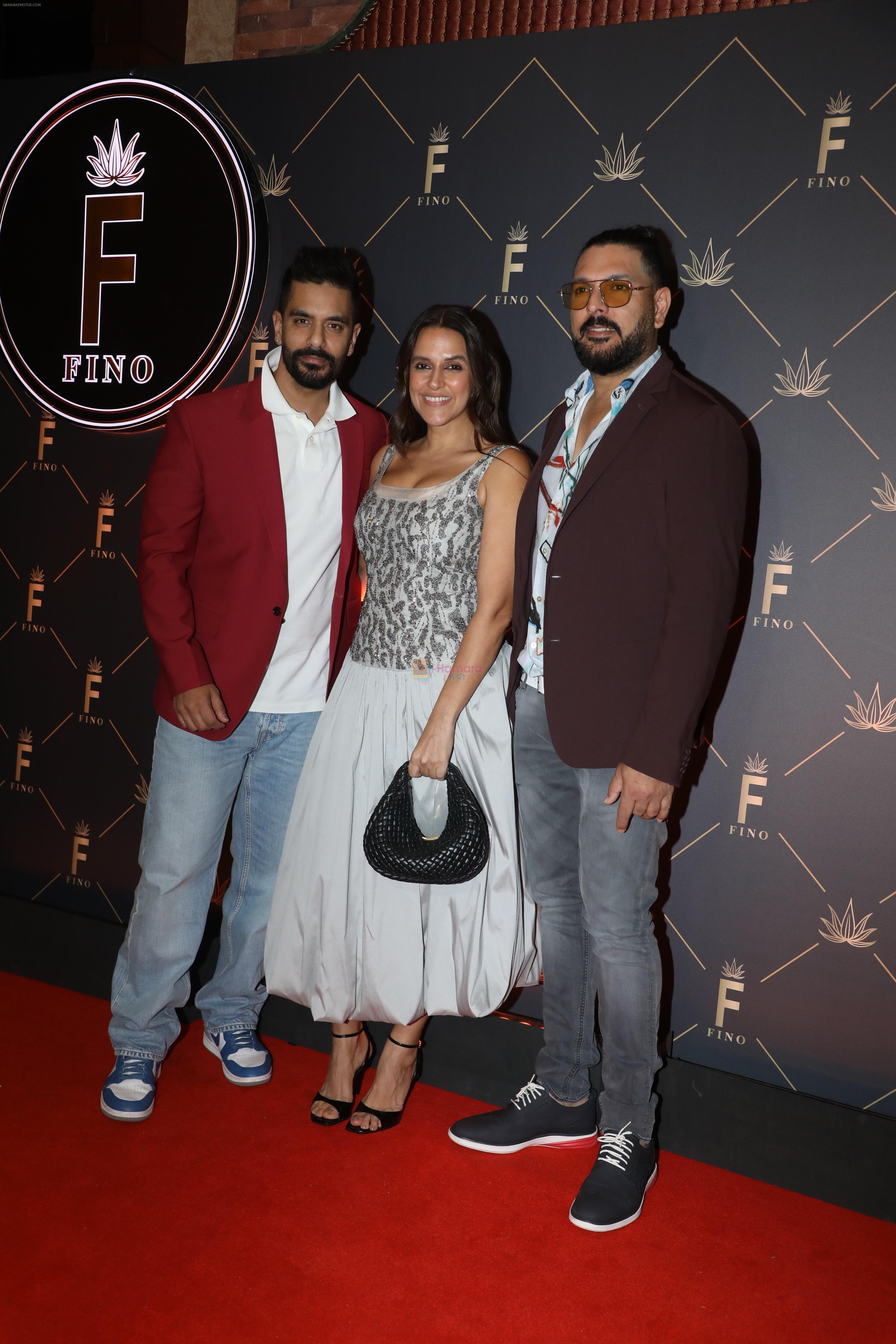 Angad Bedi, Neha Dhupia, Yuvraj Singh at Fino Tequila Grand Unveiling ...