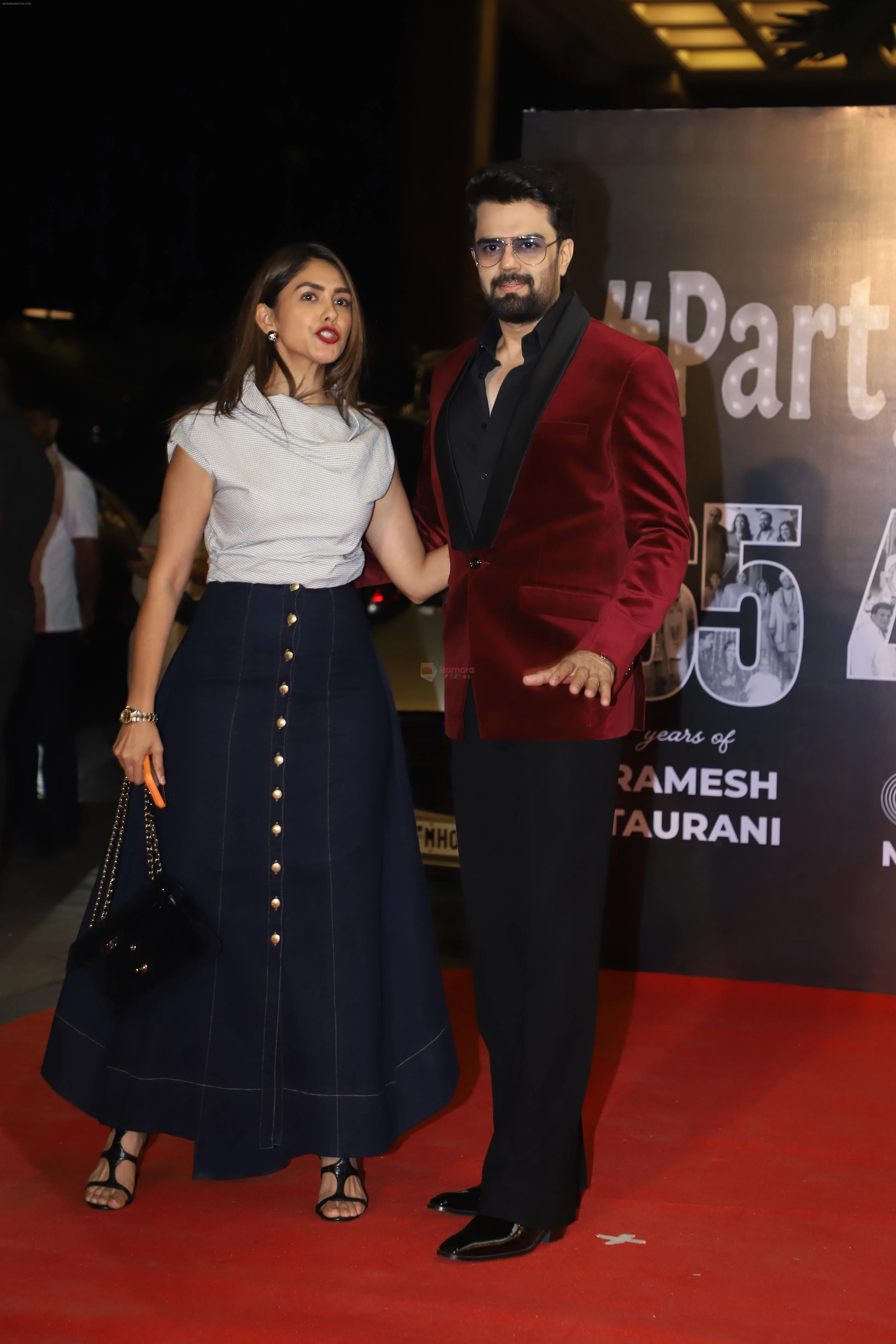 Mrunal Thakur, Maniesh Paul at the Birthday Celebration of Ramesh ...