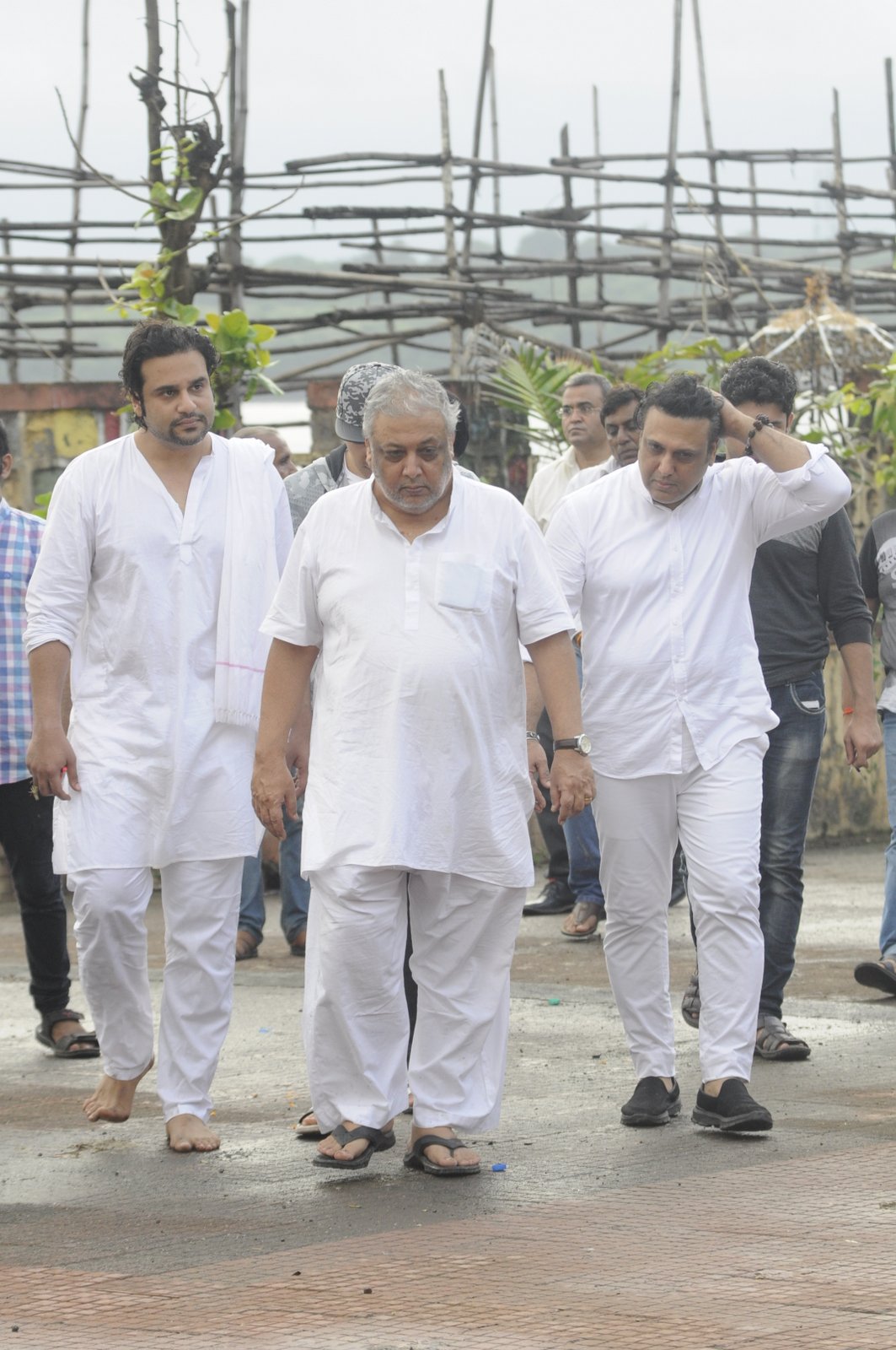 Govinda at Krushna Abhishek's father funeral