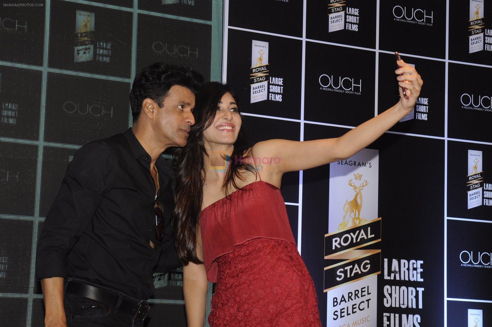 Pooja Chopra and Manoj Bajpai at Royal Stag event