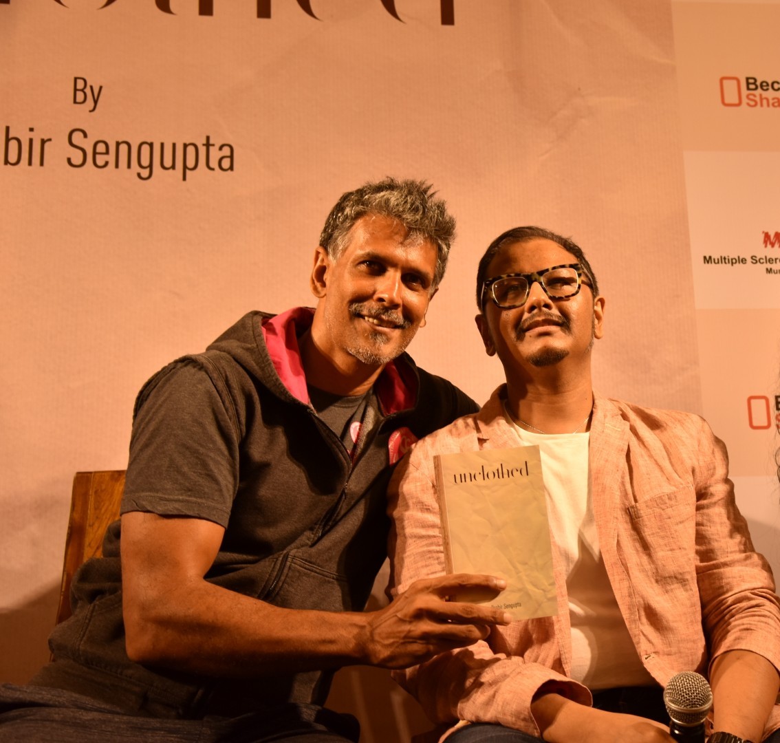Milind Soman Launches Probir Sengupta's Debut Book Unclothed