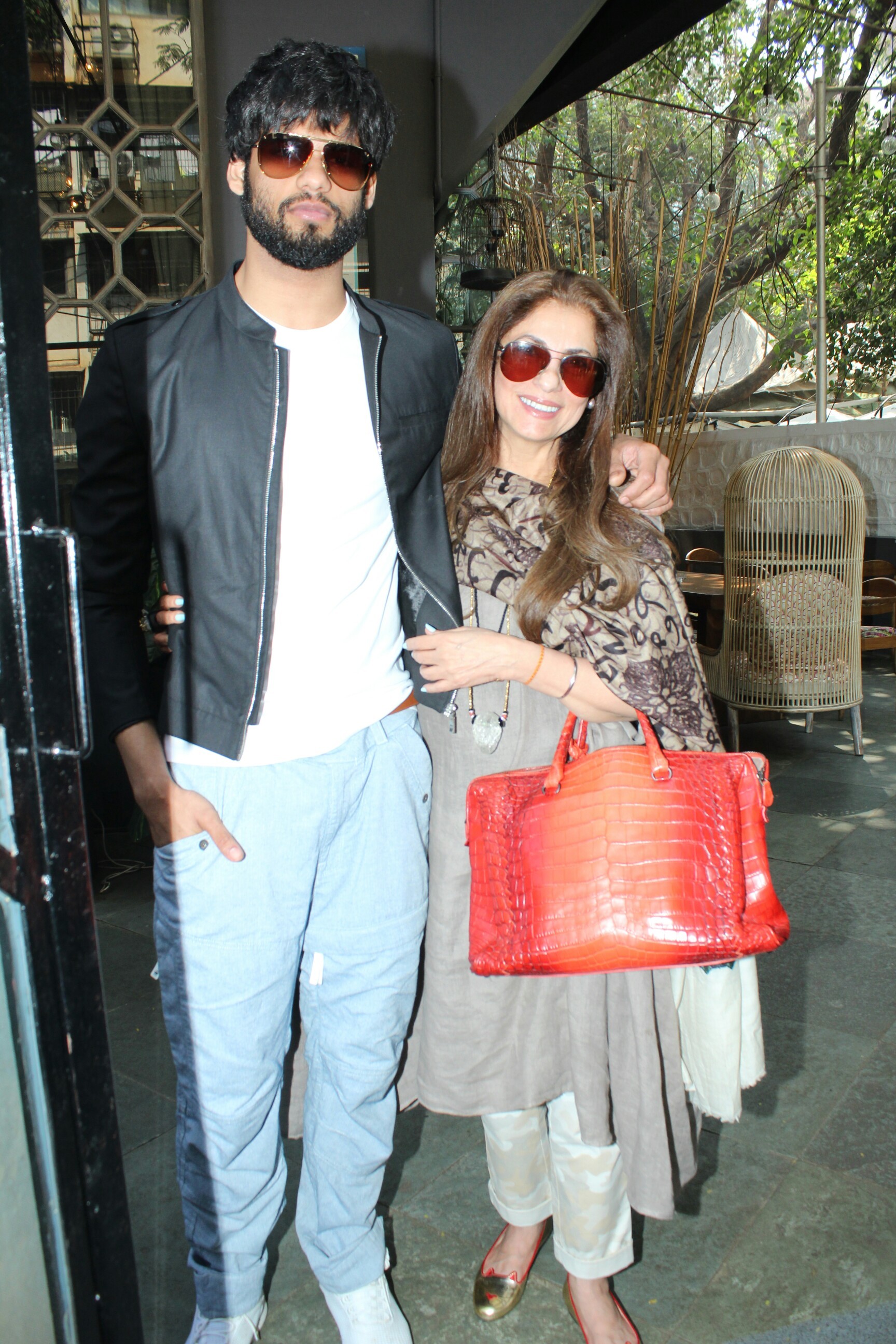 Dimple Kapadia, nephew Karan Kapadia spotted in korner house, bandra