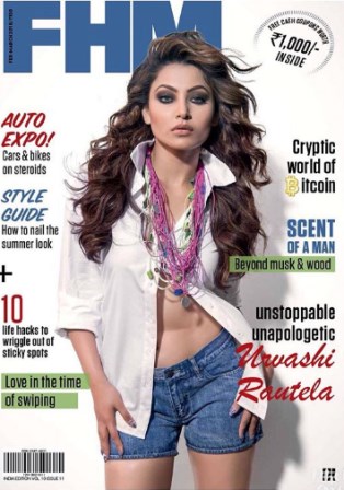 Urvashi Rautela on FHM Cover