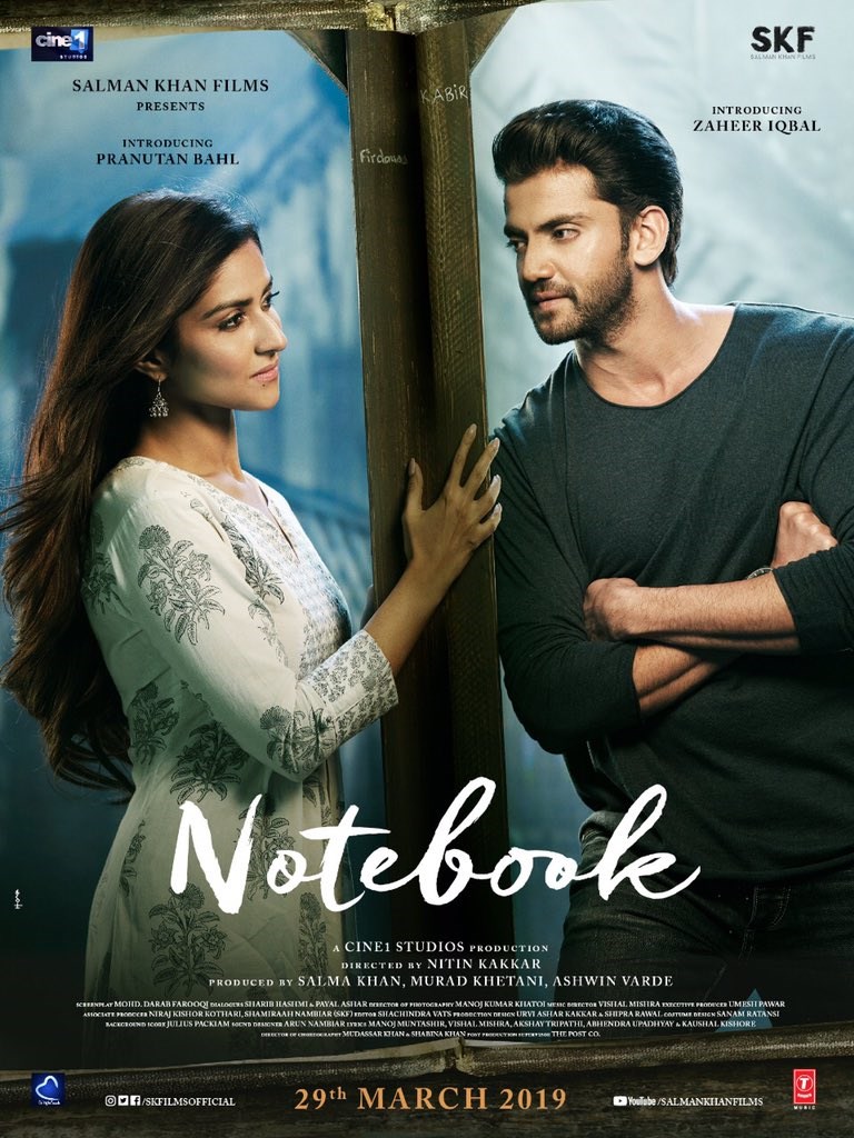 Salman Khan Unveils Notebook Poster Feat Pranutan Bahl And Zaheer Iqbal