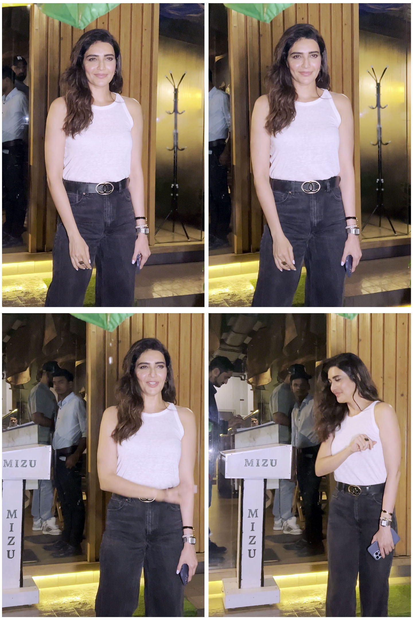 Karishma Tanna with Varun Bangera seen at Mizu