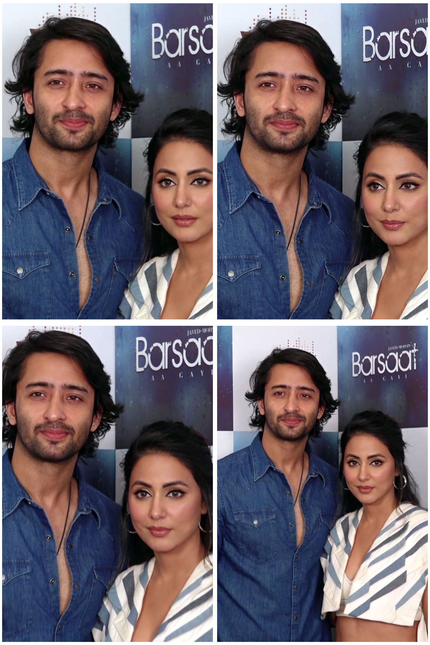 Hina Khan and Shaheer at the release of 'Barsaat Aa Gayi'