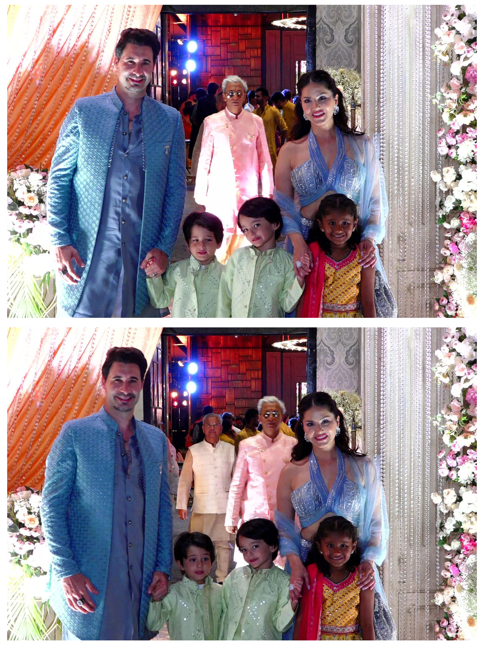 Sunny Leone and family attend Krishna Bhatt's wedding