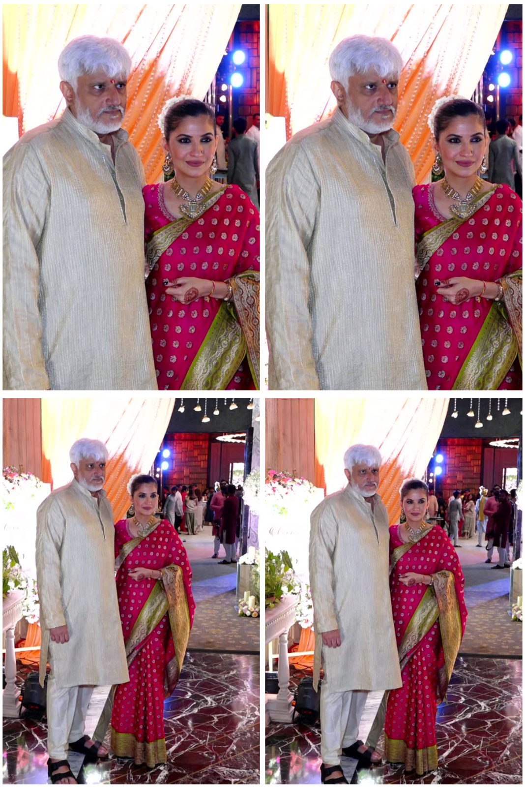 Vikram Bhatt and Shwetambari Soni at Krishna Bhatt wedding